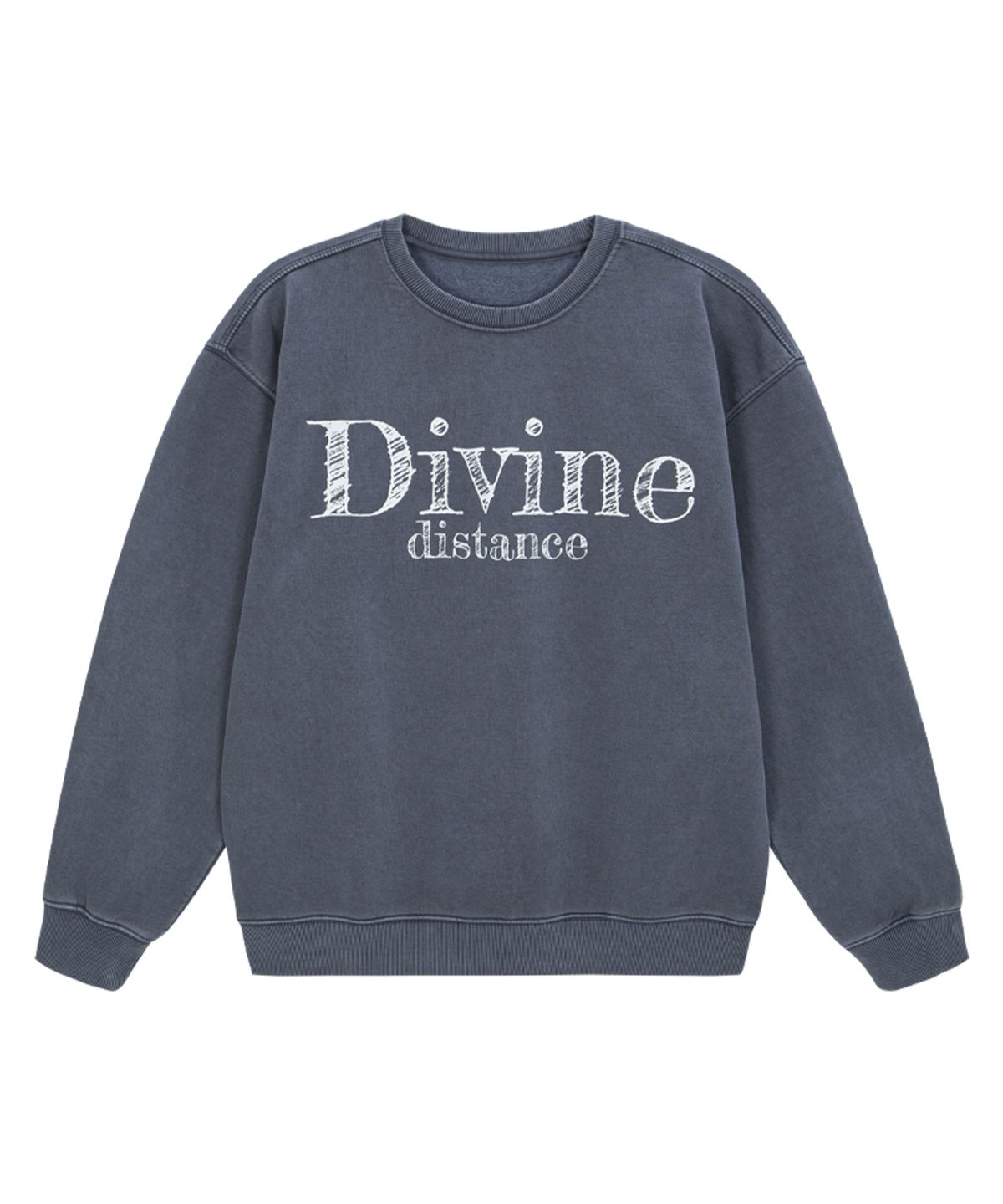 디바인디스턴스(DIVINE DISTANCE) DD 가먼트 맨투맨 [블루] - 사이즈 & 후기 | 무신사