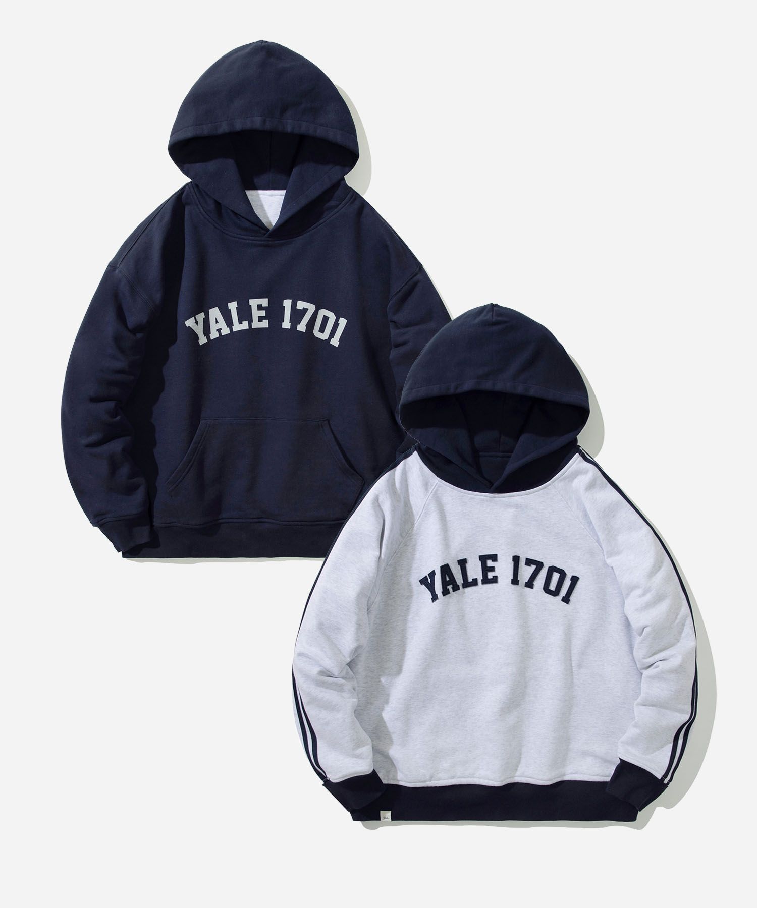 MUSINSA | YALE SINCE 1701 REVERSIBLE HOODIE NAVY