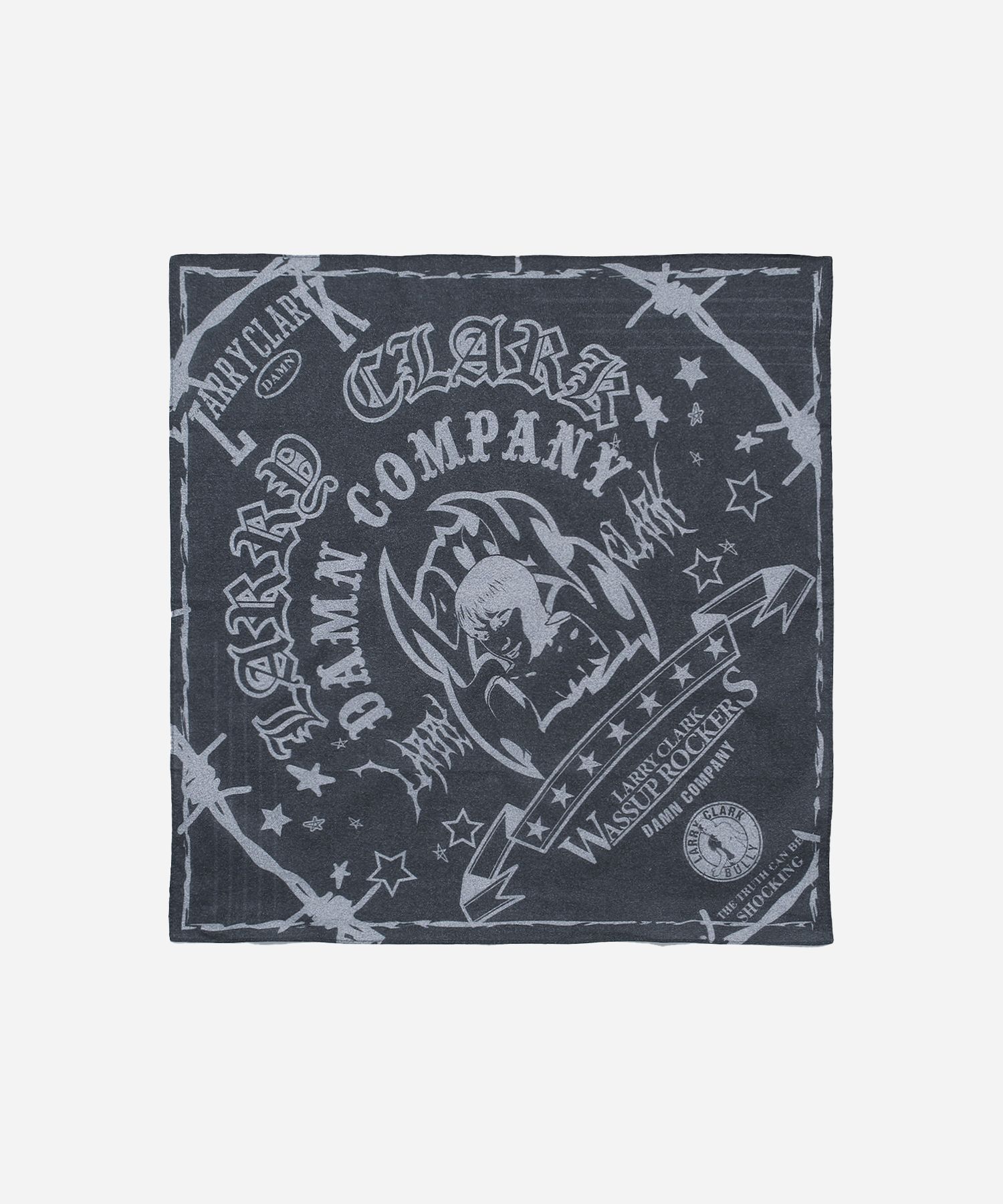 MUSINSA | LARRY CLARK LC ARTWORK BANDANA BLACK