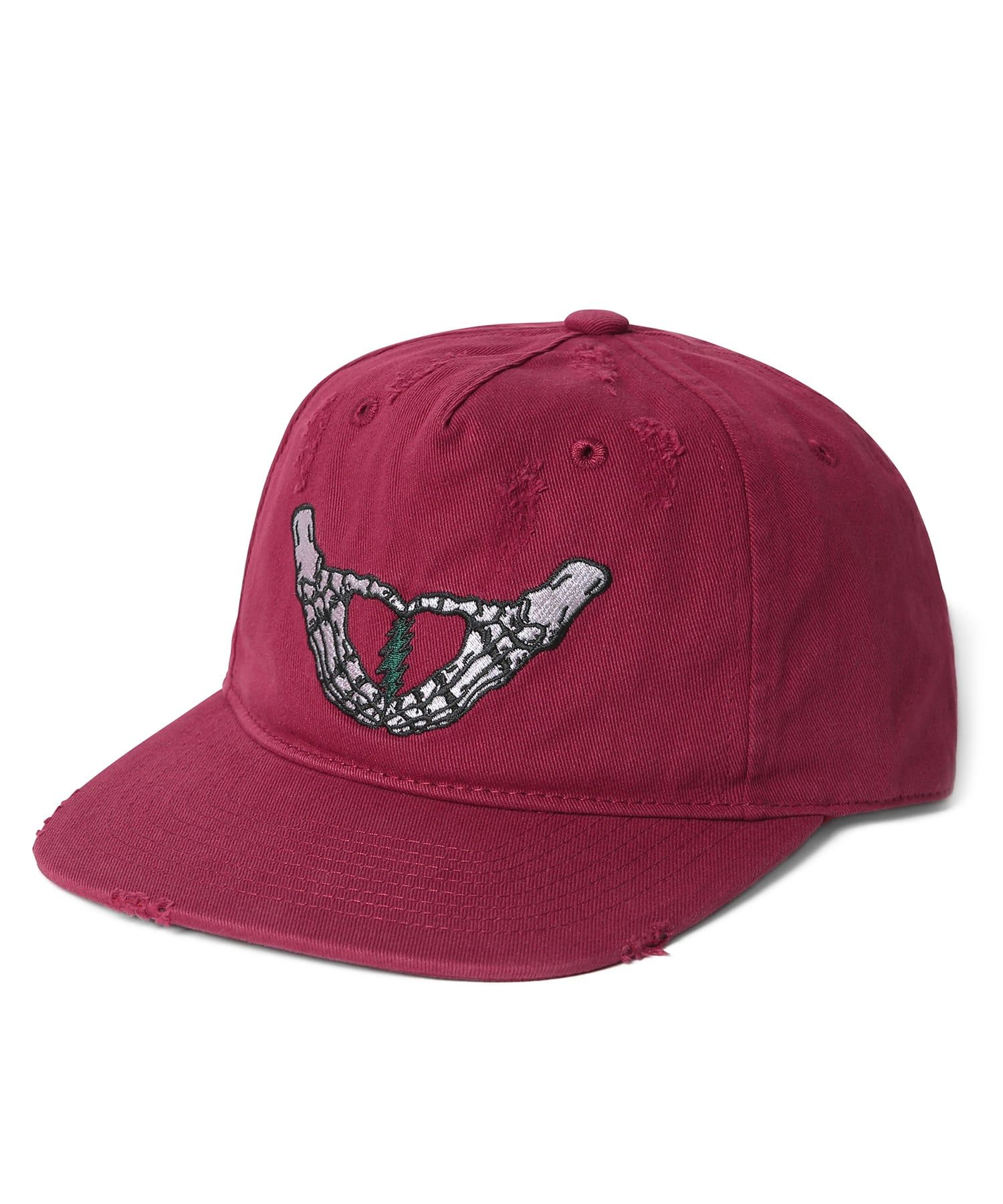 MUSINSA | thisisneverthat® GD Heart Skeleton Hands Cap Plum