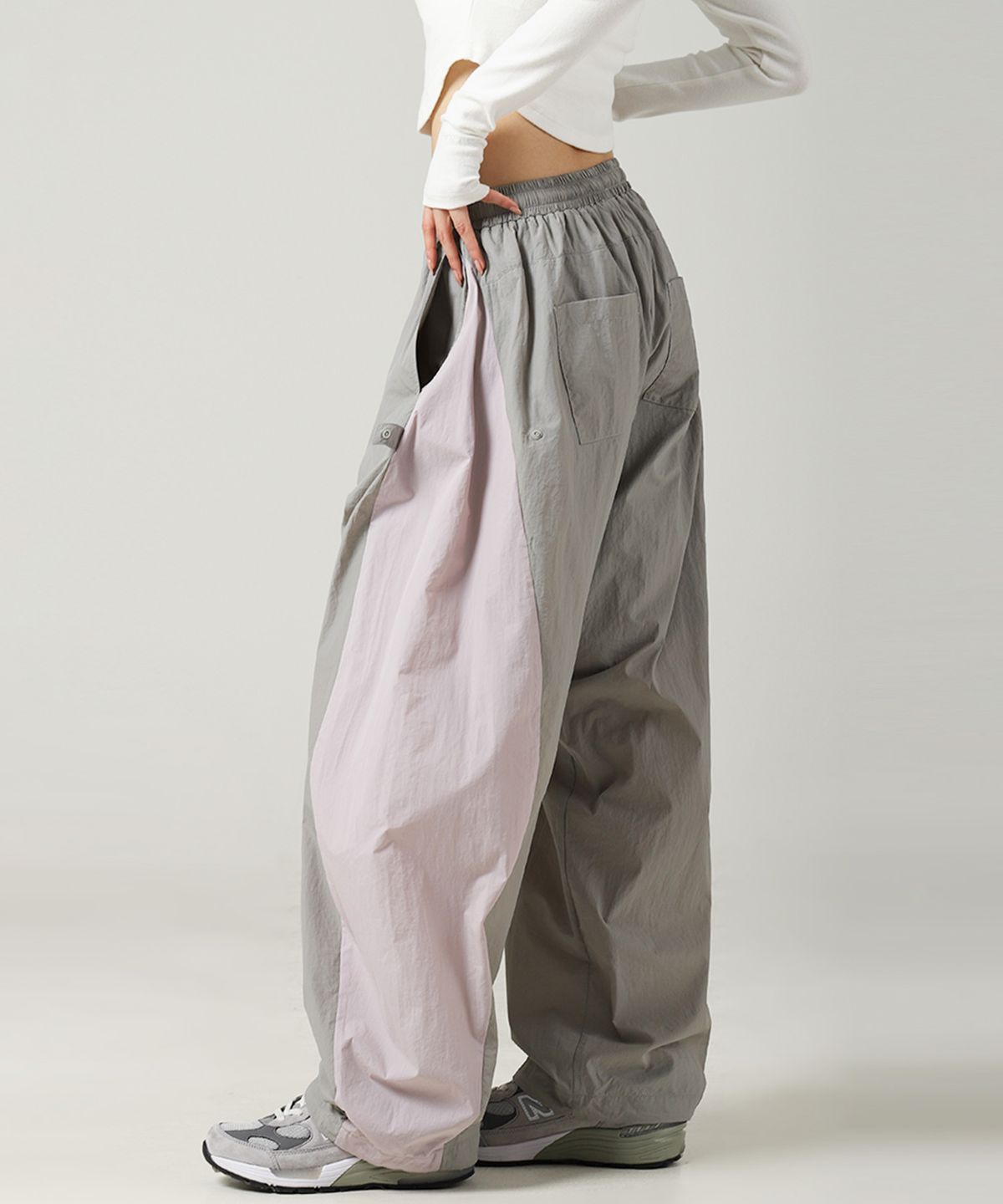 어반드레스(AVANDRESS) Onesnap Taslan Pants GREY - 사이즈 & 후기 | 무신사