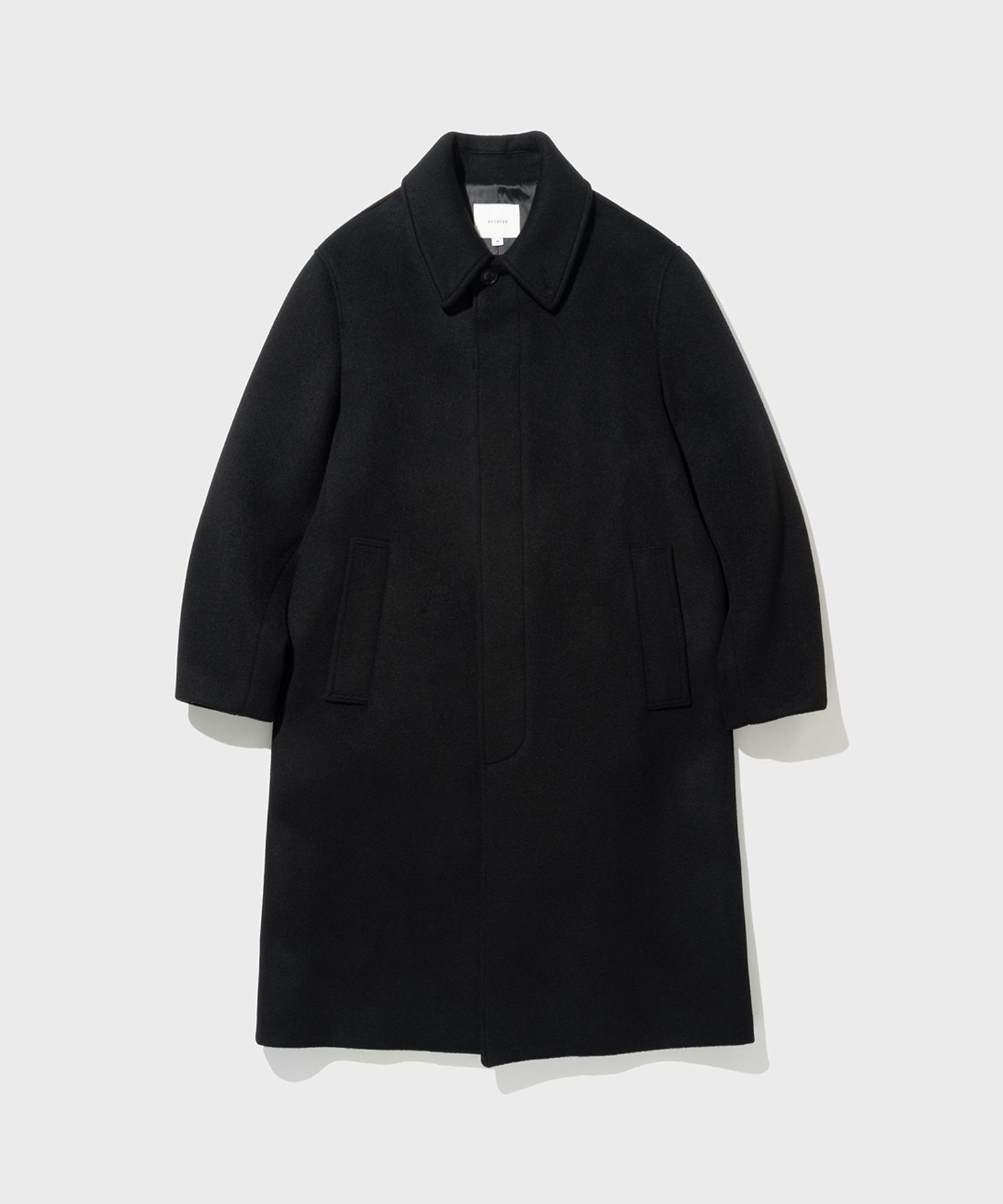 MUSINSA | SHIRTER FINE MASTER MAC COAT (BLACK)