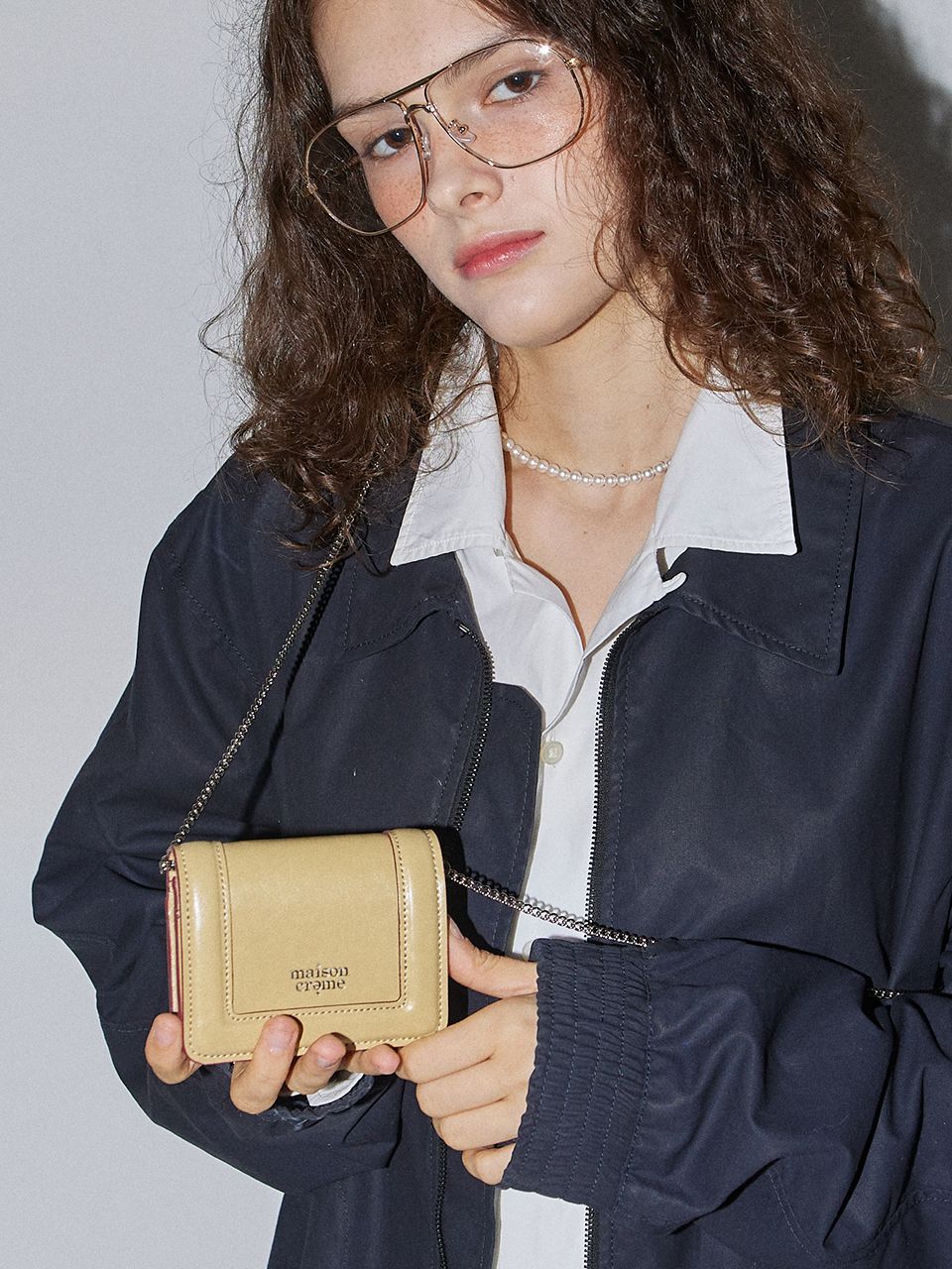 MUSINSA公式 | MAISON CREME Red Crust Toast Wallet Bag_Butter Yellow
