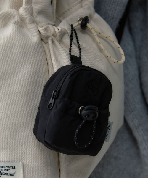 MUSINSA | DEPOUND Micro mini backpack charm key ring [black]