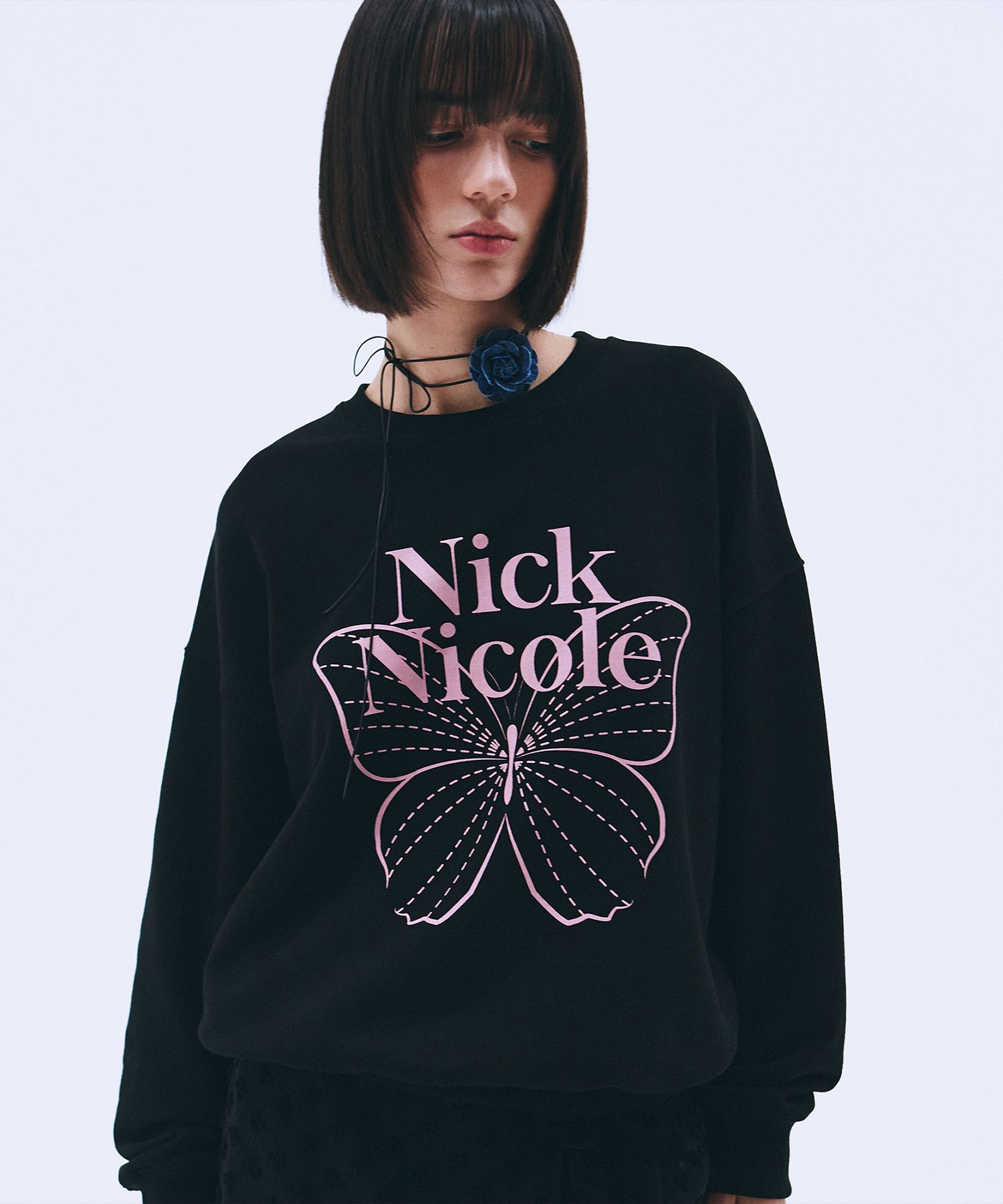 MUSINSA公式 | NICK&NICOLE BUTTERFLY SIGNATURE SWEATSHIRT_24 COLOR
