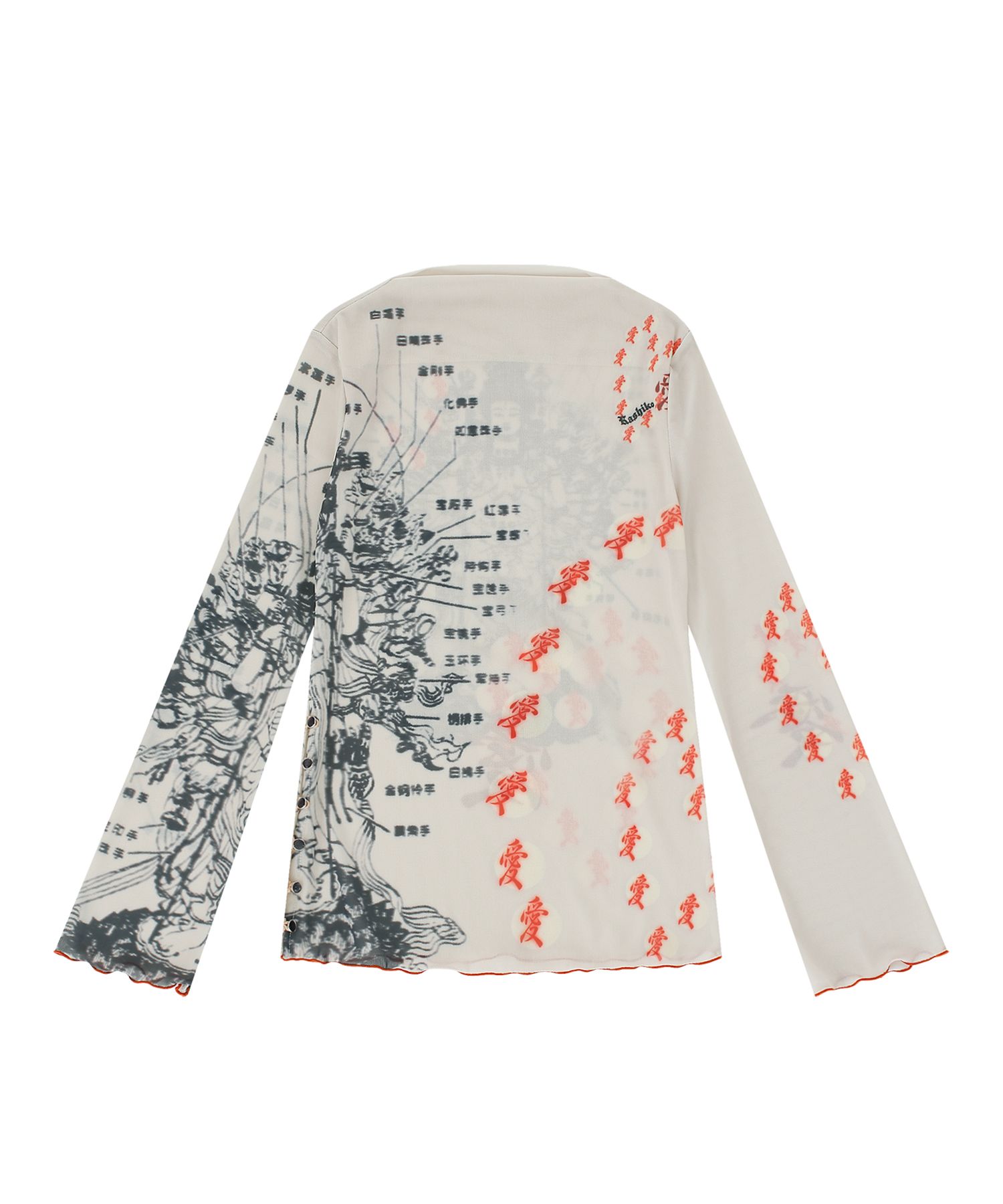 MUSINSA | KASHIKO Buddha Mesh top