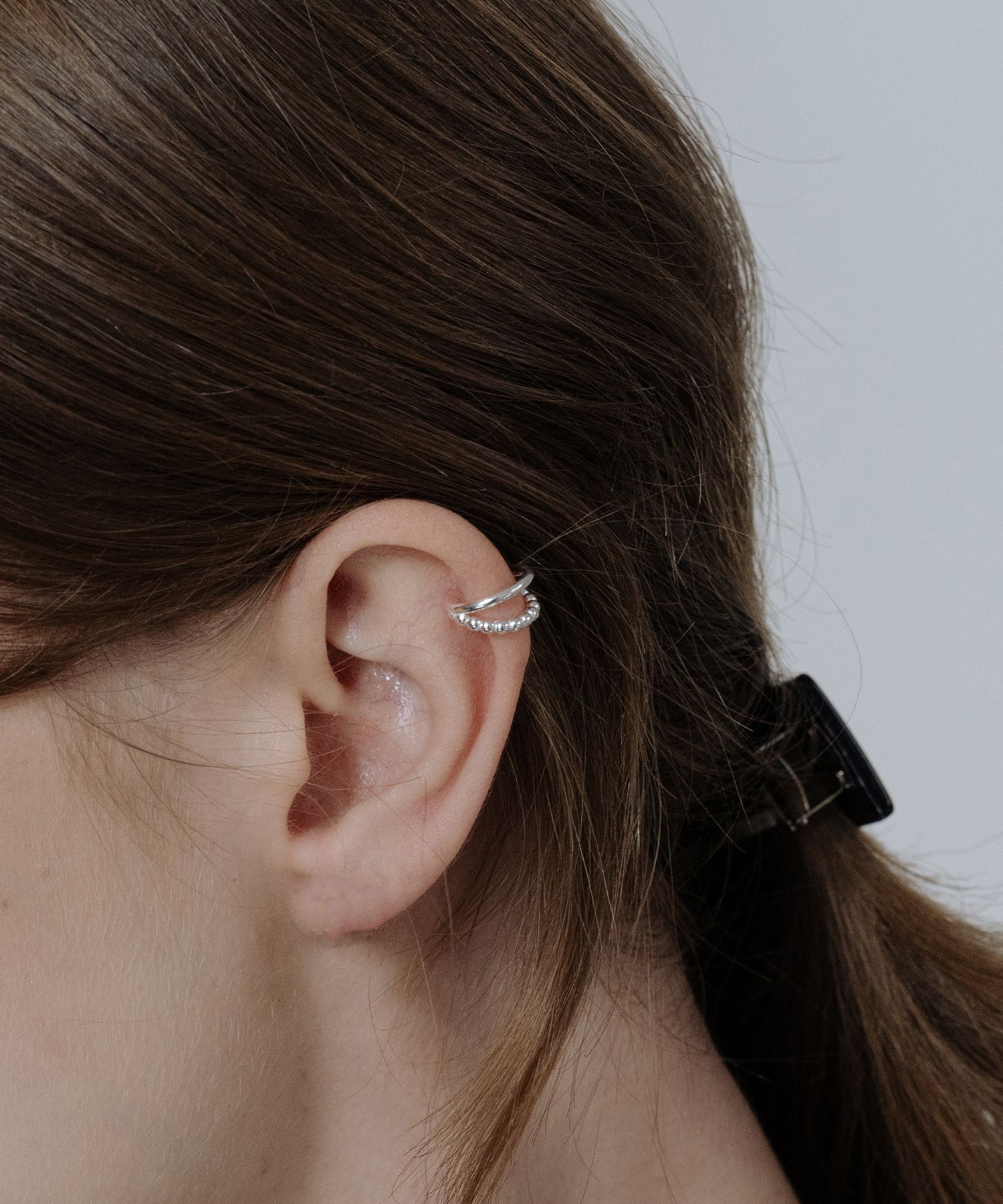MUSINSA | TOU [silver925] TB018 two line cubic earcuff