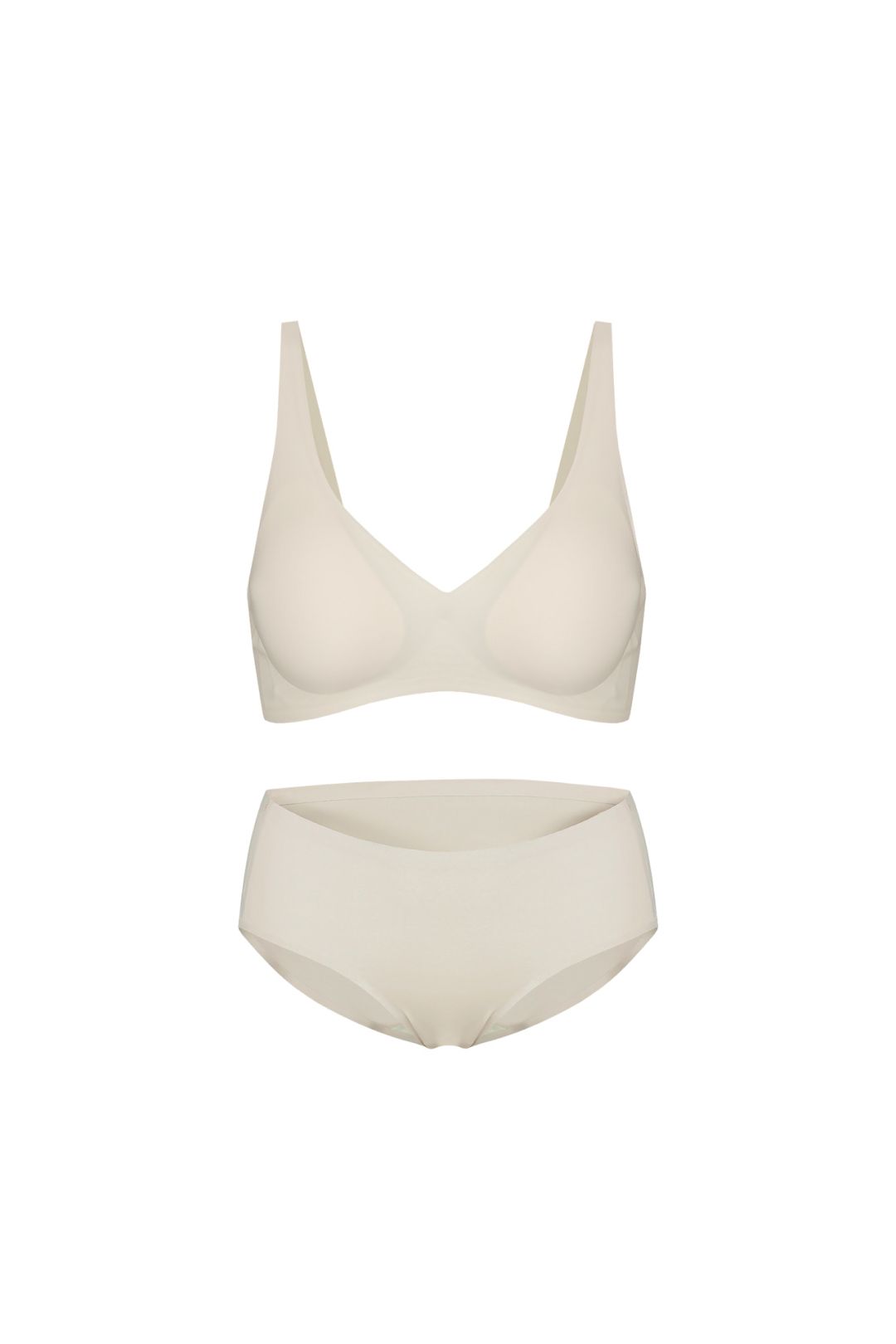 MUSINSA | VERISH COOL FIT BRA SIGNATURE & PANTY SET - IVORY