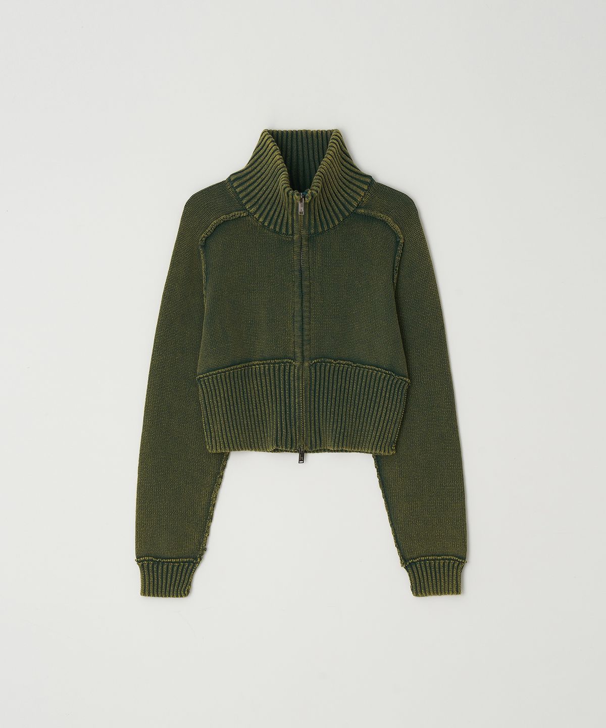 엔써이즈예스(ANSWER IS YES) Fuzzy Washing Knit Zip-Up - 사이즈 & 후기 | 무신사