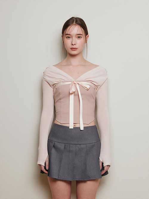 MUSINSA公式 | NOT YOUR ROSE Miu Top (Pink)