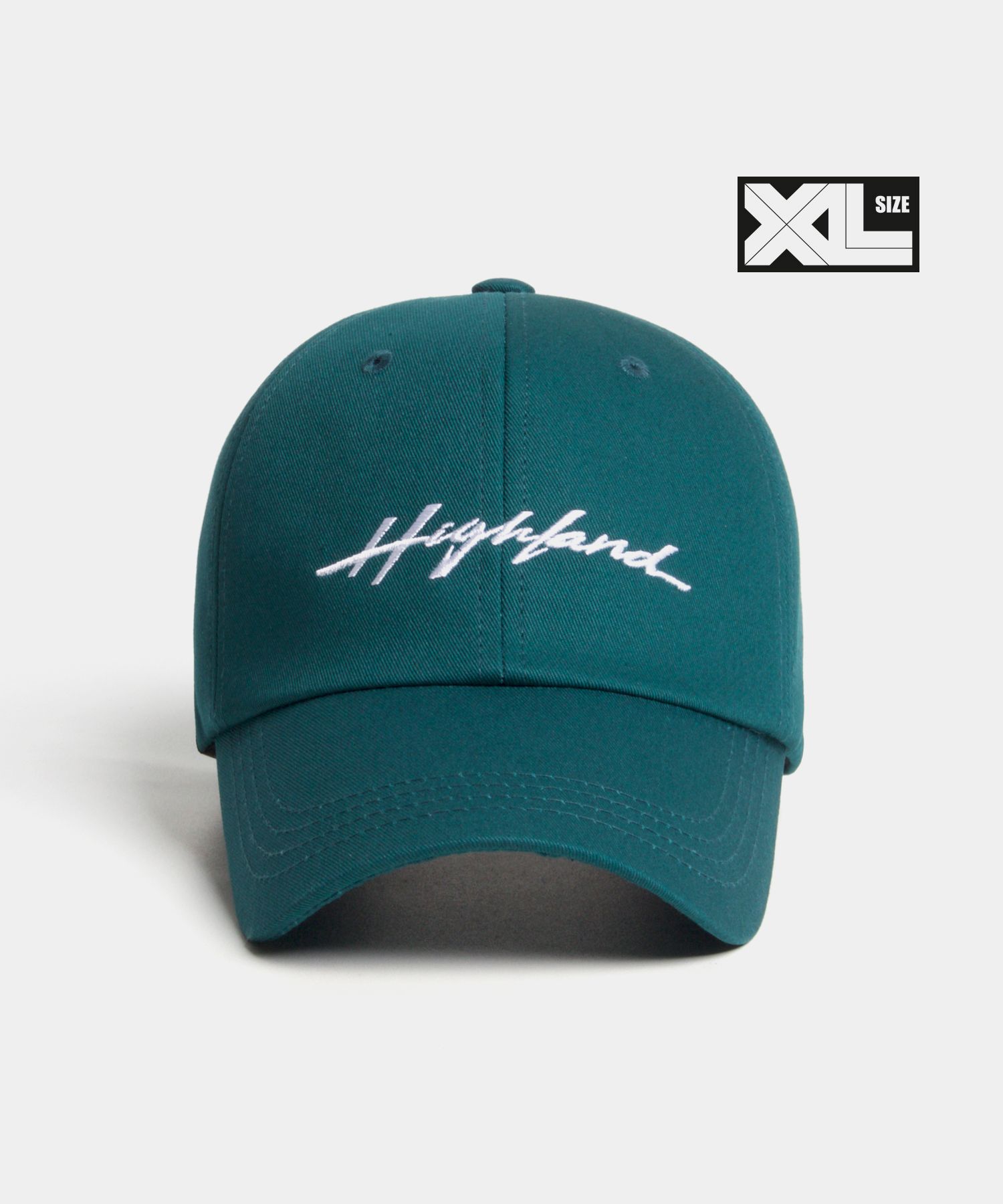 MUSINSA | PLATEAU Big size ball cap XL HIGHLAND CAP DARK GREEN