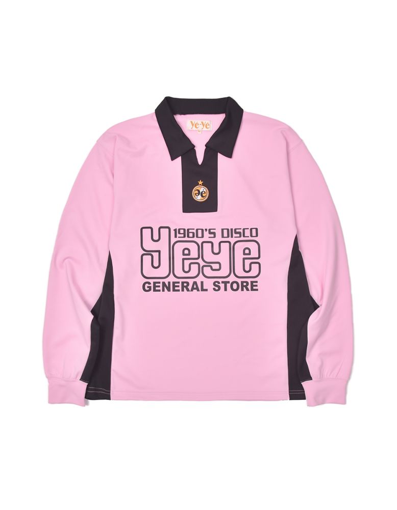 MUSINSA | YEYE Football Longsleeve - Pink