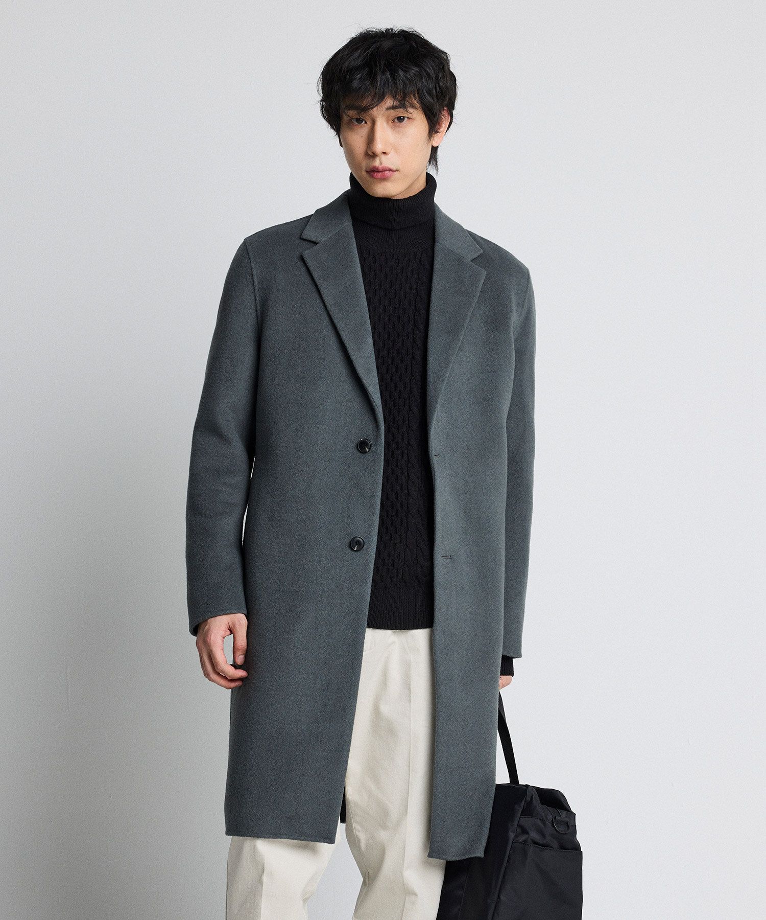 MUSINSA | STCO Wool 60% Overfit Handmade Coat_Mint