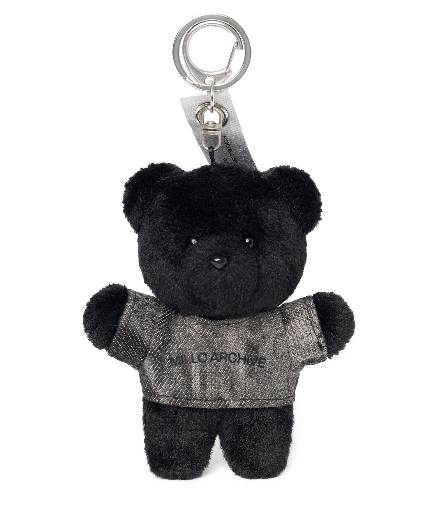 MUSINSA | MILLO ARCHIVE Fluffy Point Bear Key Ring [Black]