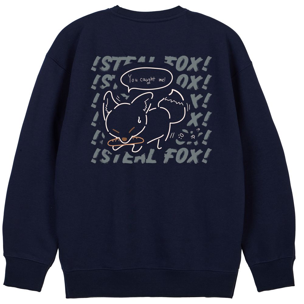 MUSINSA | ASTRAL PROJECTION Steel Fox Loose Fit Man to Man_Navy