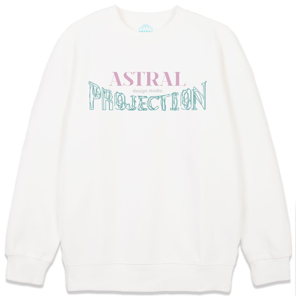 MUSINSA | ASTRAL PROJECTION Arch Logo Loose Fit Man to Man_White