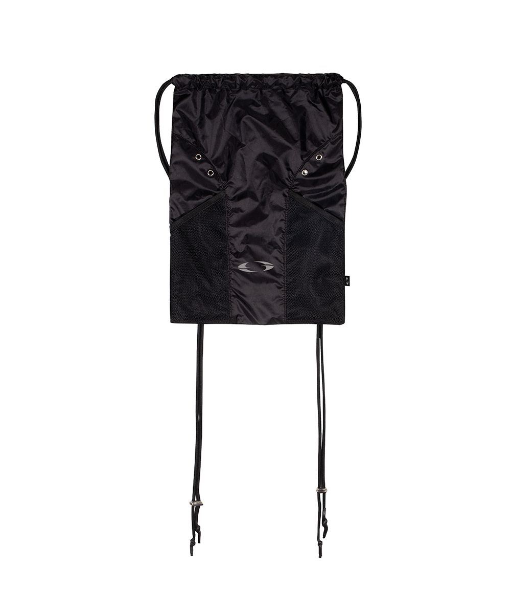 MUSINSA | GRAILZ 2-WAY NYLON STRING BAG [BLACK]