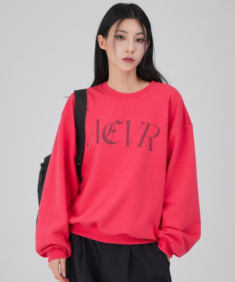 MUSINSA | ACOVER ACVR Logo Sweatshirt Magenta