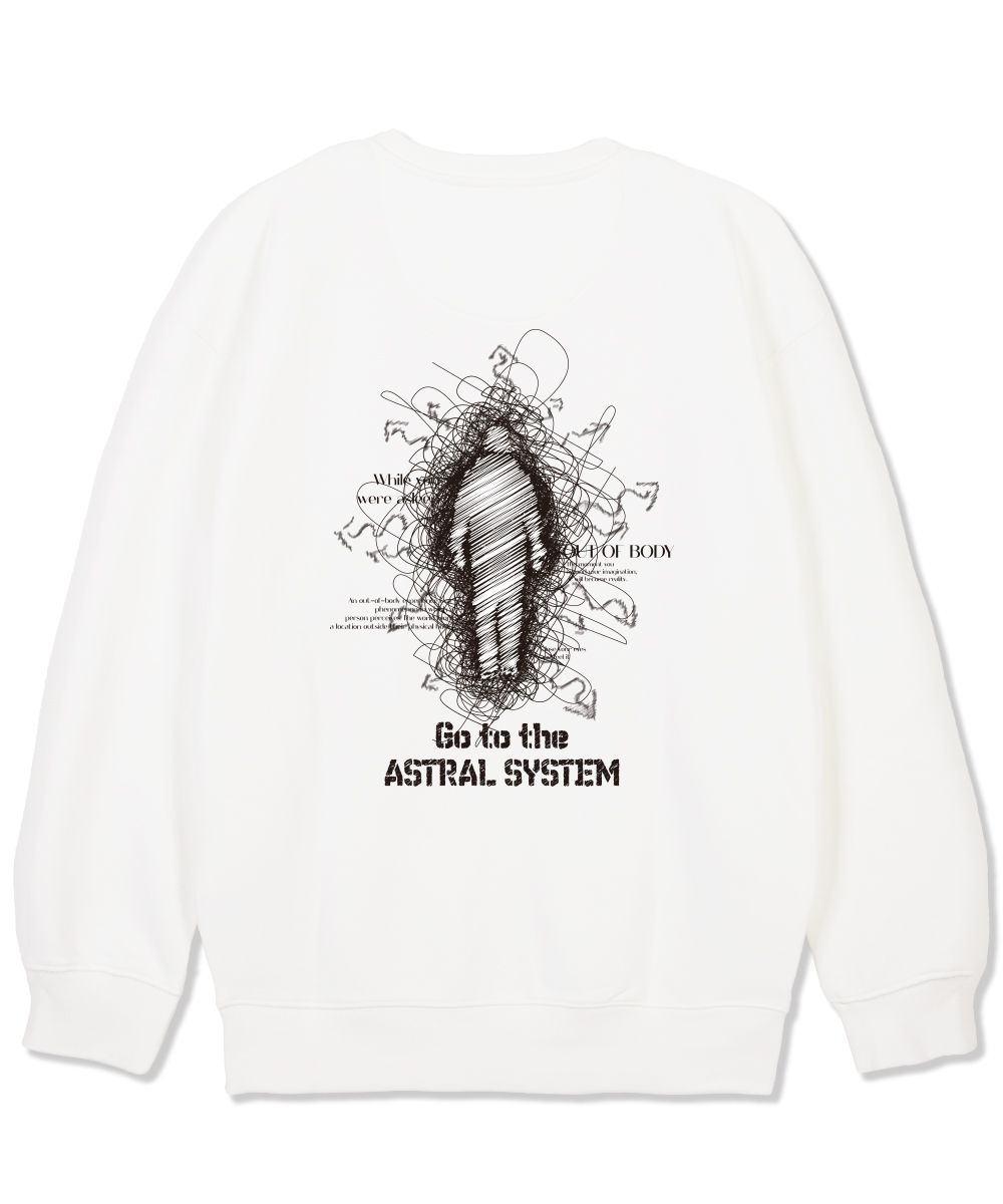 MUSINSA | ASTRAL PROJECTION Astral System Loose Fit Man to Man_White