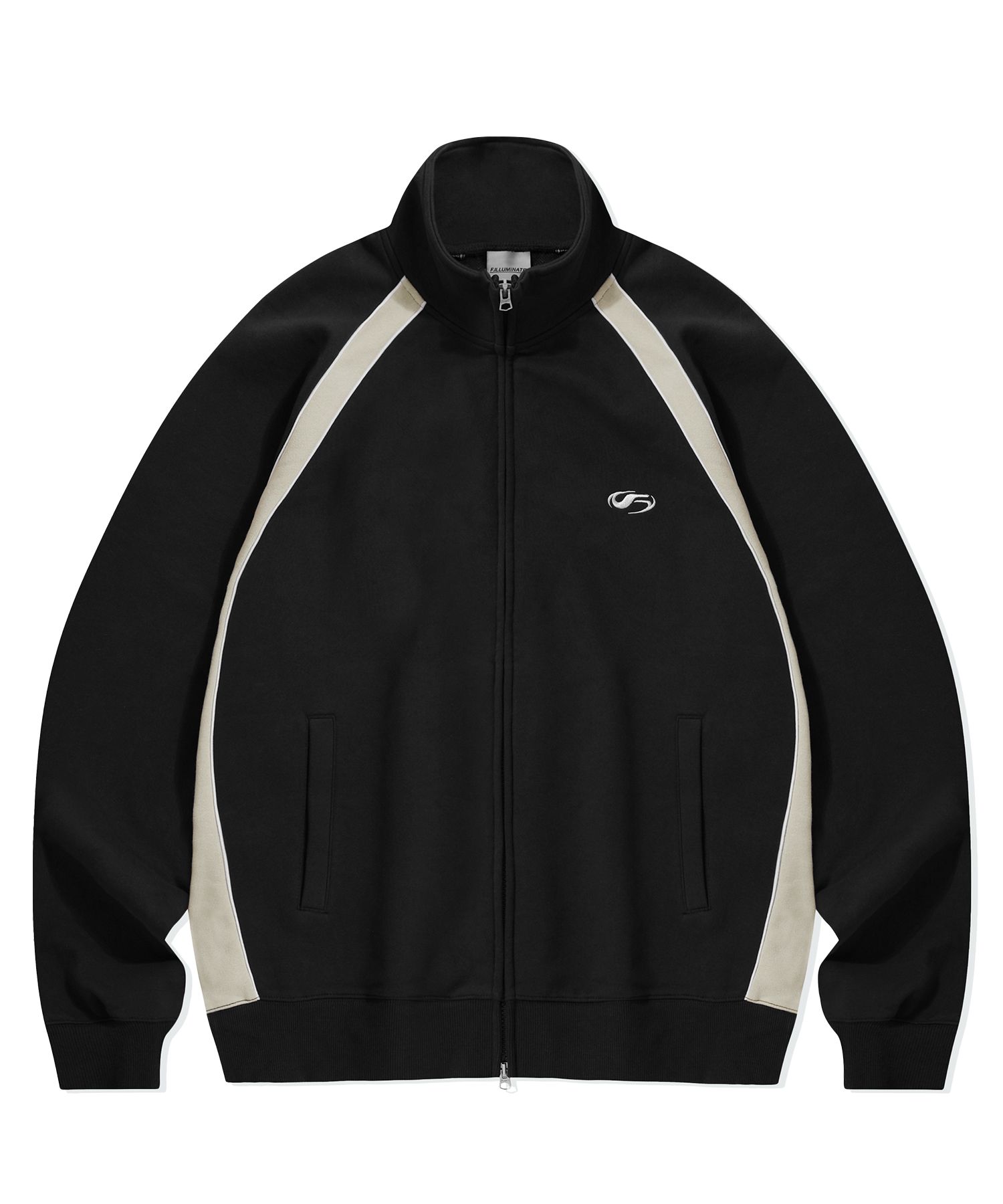 MUSINSA | FILLUMINATE Symbol Logo Training Full Zip Up - Black