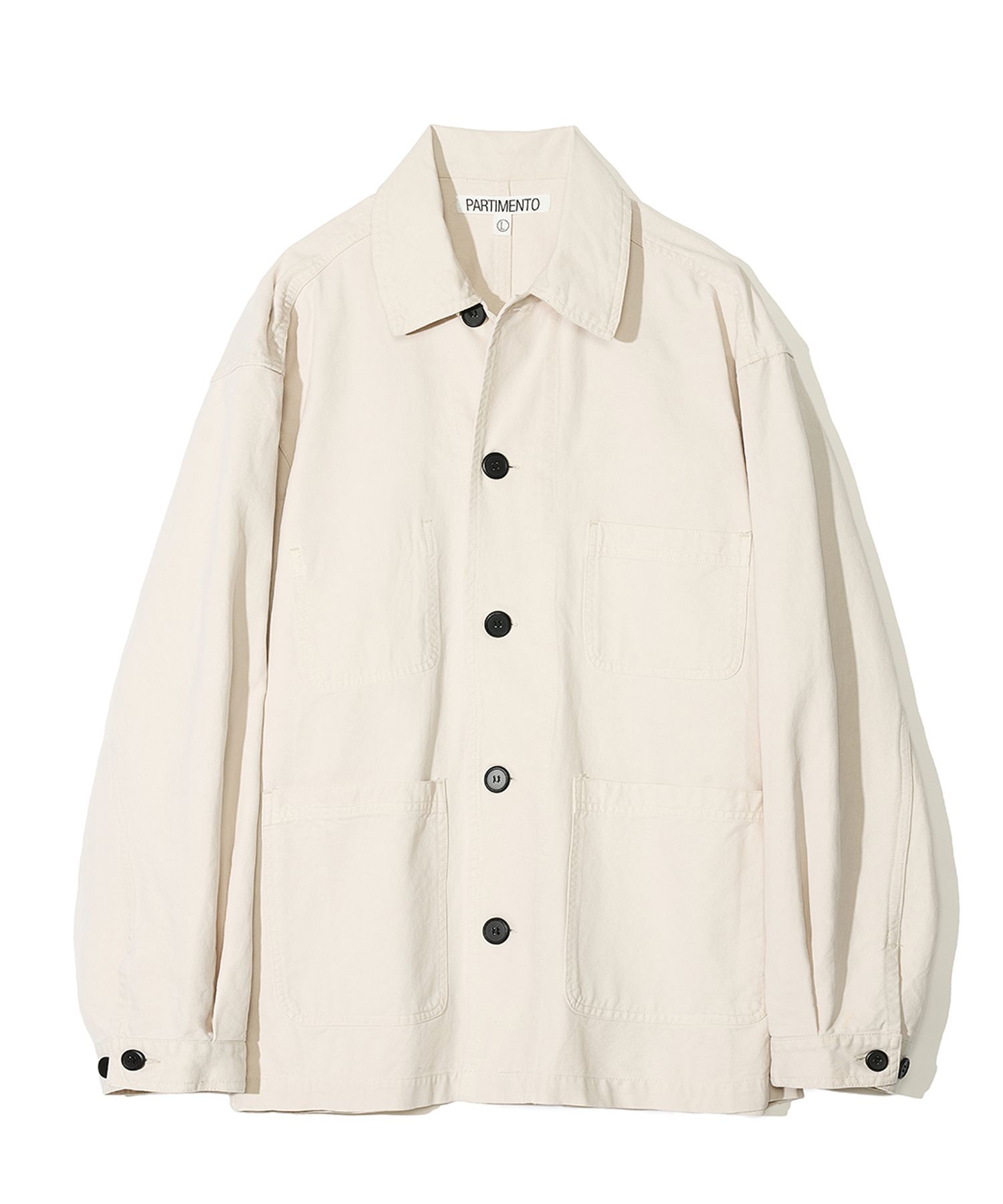 MUSINSA | PARTIMENTO VTG Washed French Work Jacket Ivory