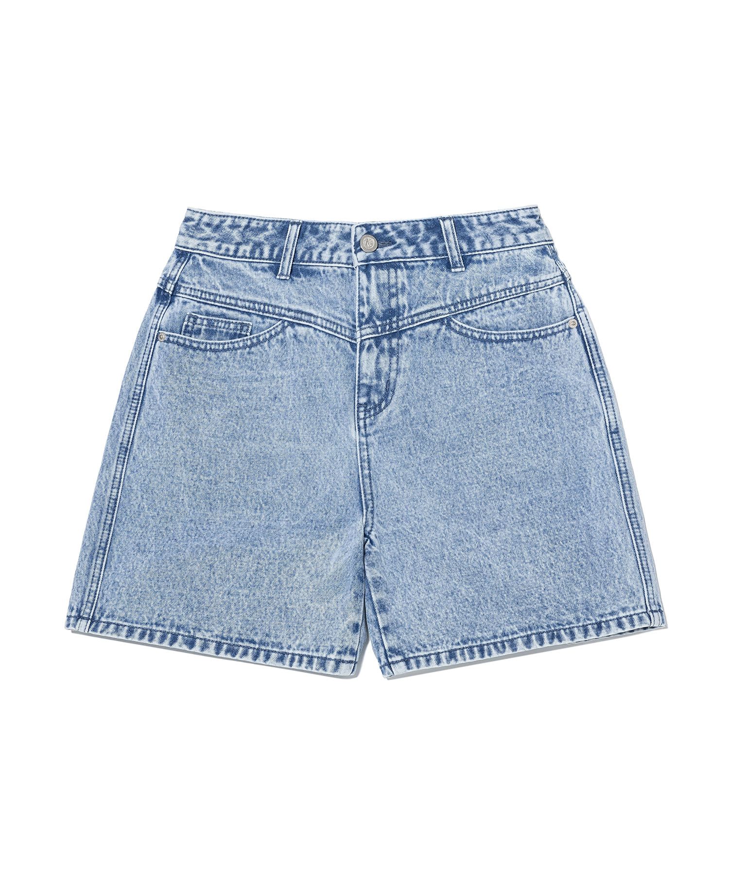 MUSINSA | KODAK Basic Denim Shorts Women's S.BLUE