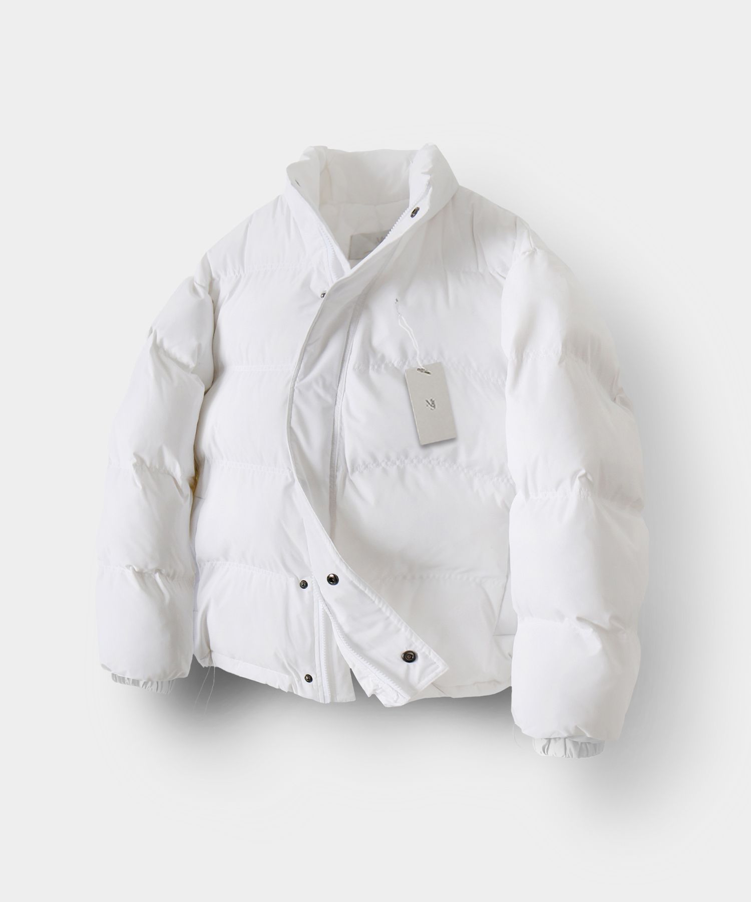 MUSINSA | MOOD INSIDE Two-way couple short padding_White