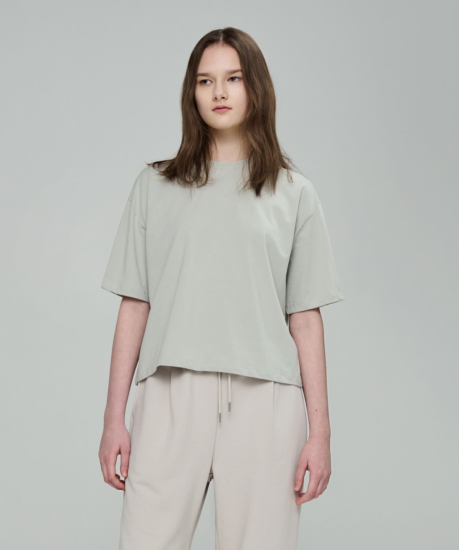 MUSINSA | JULIAPEPE Cotton T-shirt (Frost Mint)