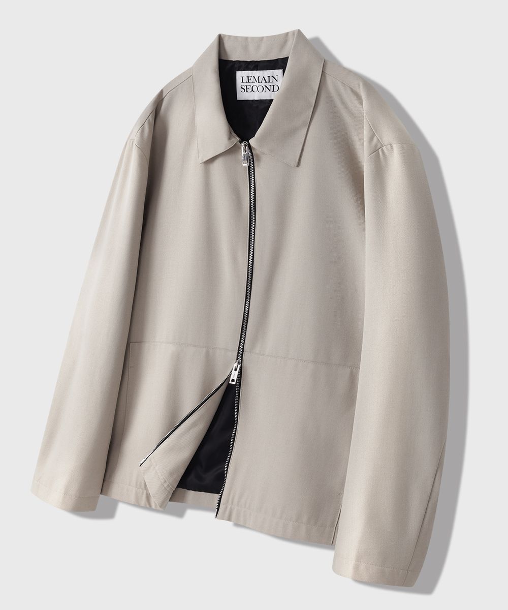 MUSINSA | LEMAIN SECOND Minimal overfit two-way jacket [beige]