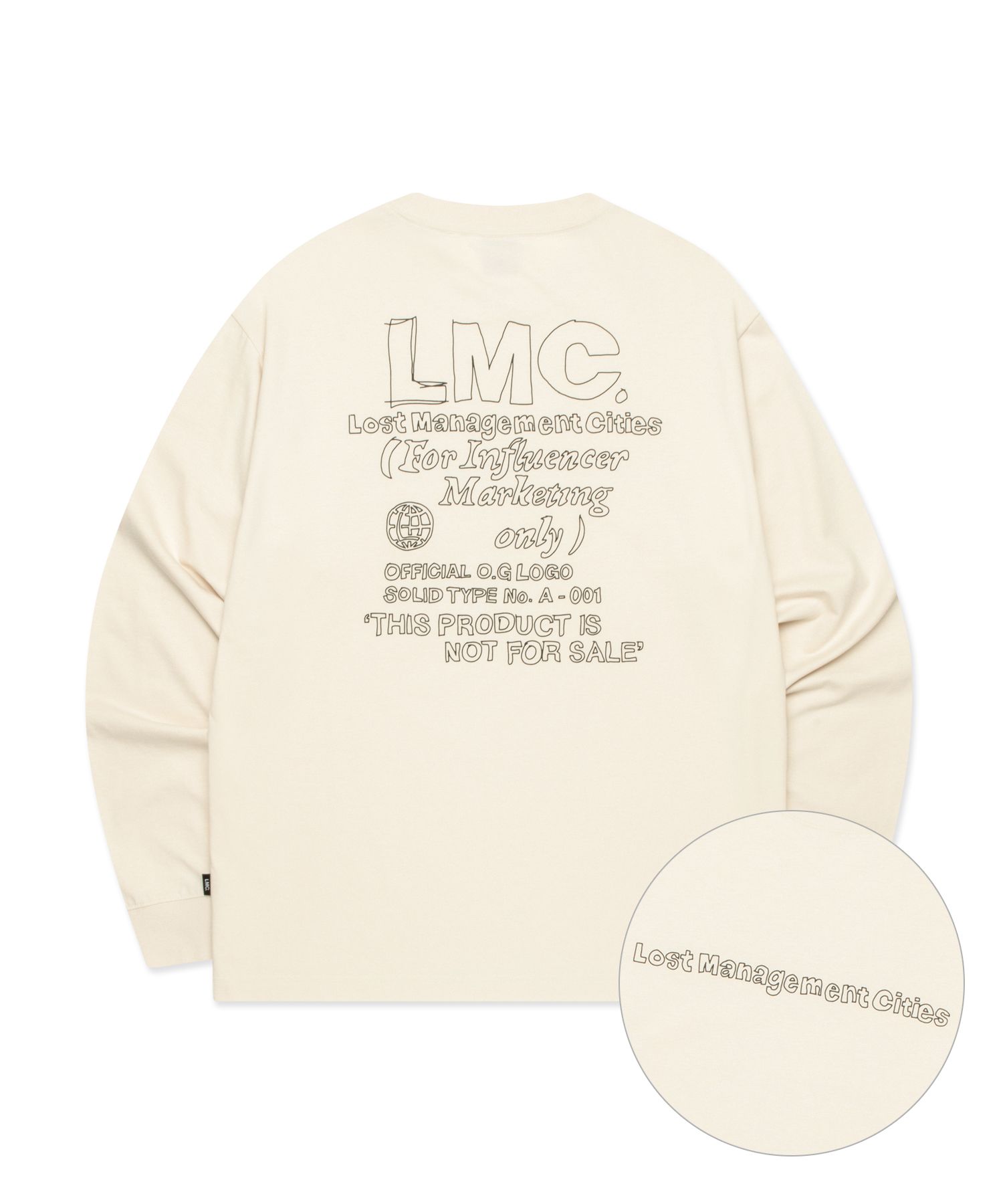 MUSINSA公式 | LMC FN DOODLE LONG SLV TEE cream