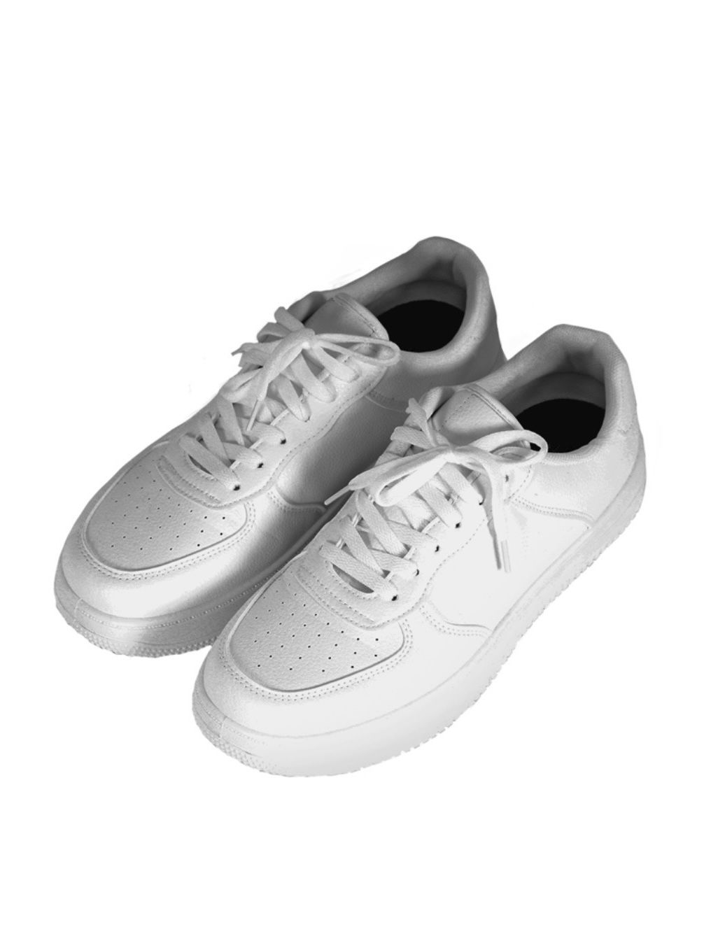 MUSINSA | BUTTON SEOUL Men's and Women's Low Classic All-White Sneakers