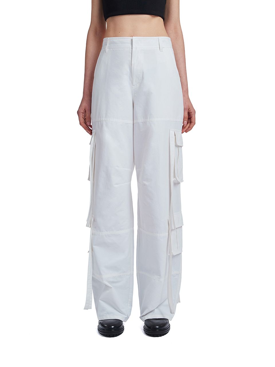 MUSINSA | TRUNK PROJECT Strap Cargo Pants_White