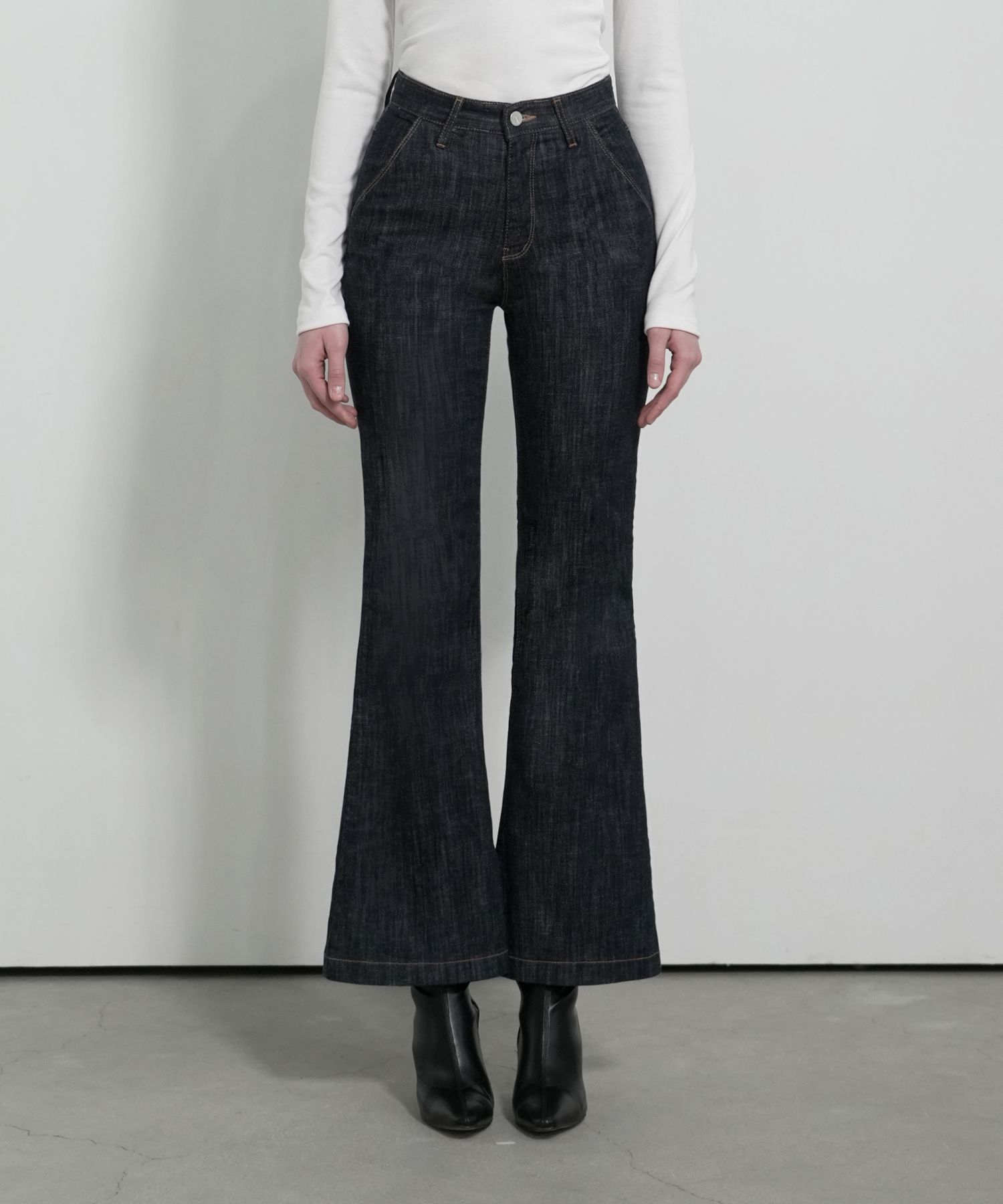 MUSINSA | WAAR [-6cm short version added] W1024 bootcut denim pants_non ...