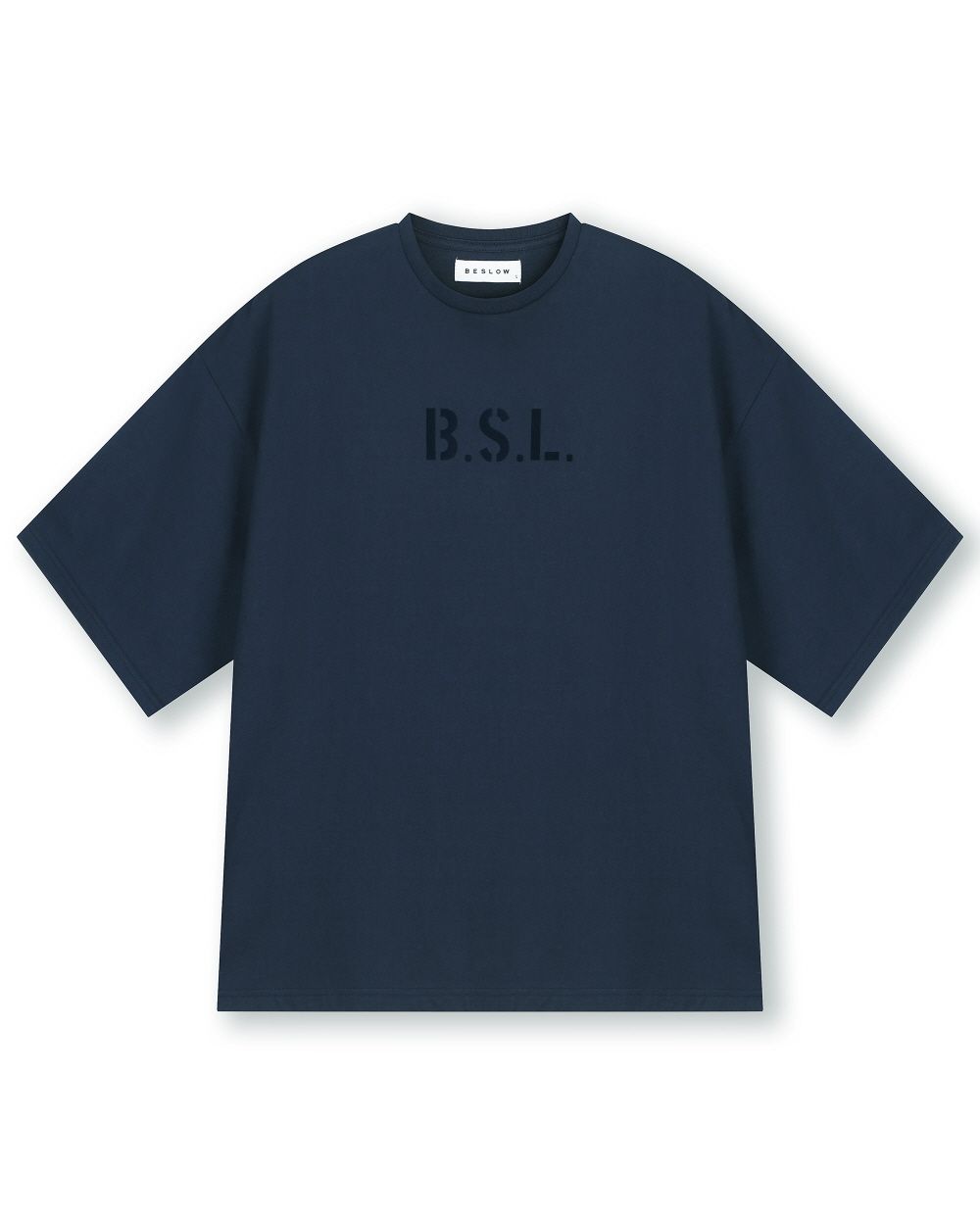 MUSINSA | BESLOW MILITARY LOGO COOLON T-SHIRTS NAVY