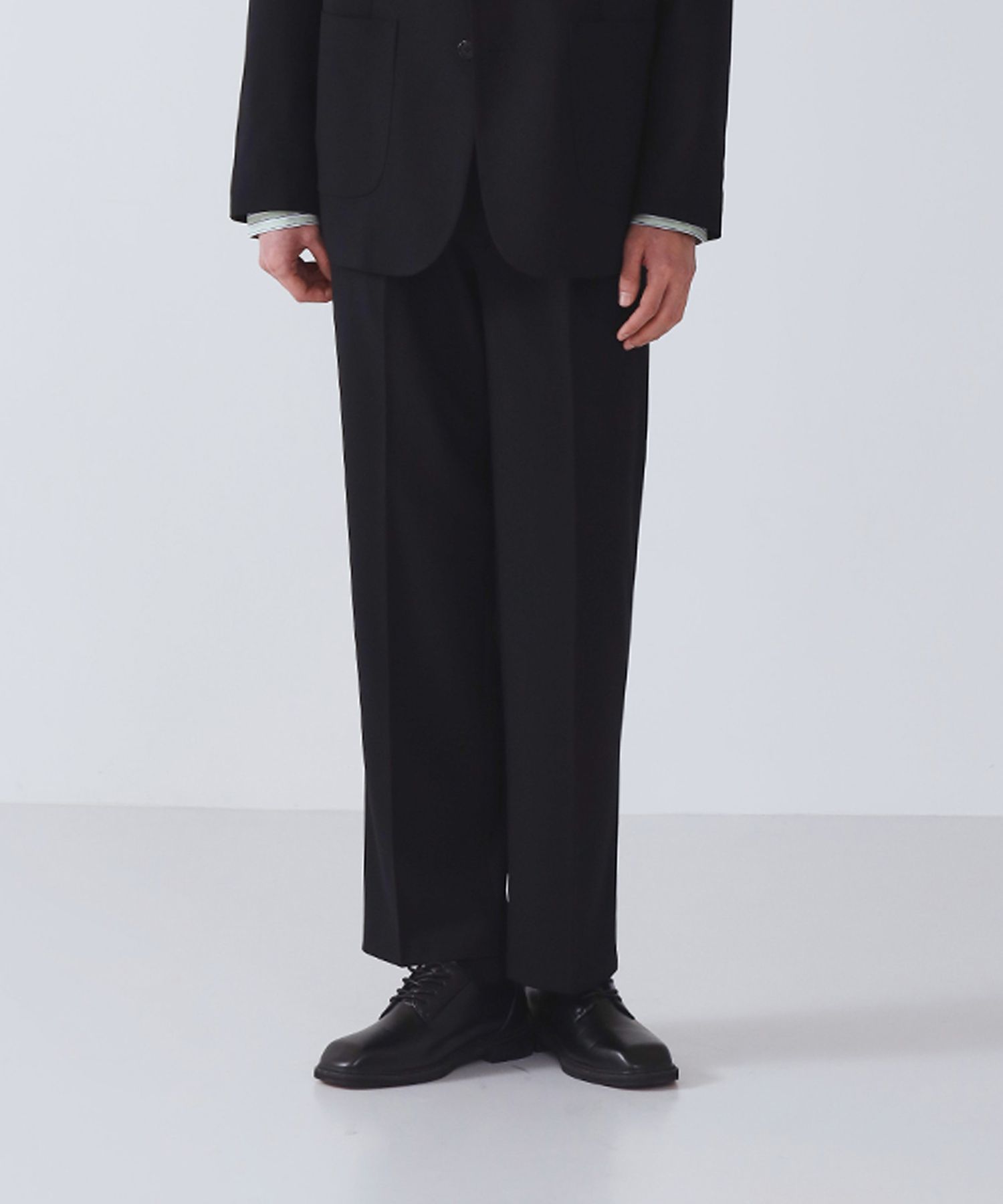 MUSINSA | HYOJI [Spring, Summer] One-piece semi-wide slacks - 4 colors