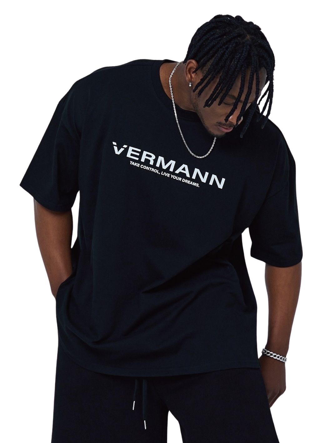 MUSINSA公式 | VERMANN APPAREL Control Logo Overfit Short Sleeve T-shirt