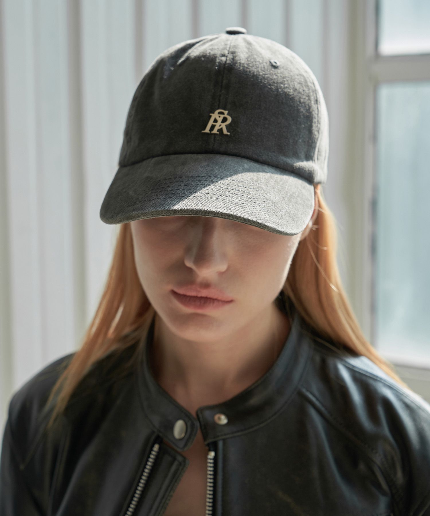 MUSINSA | SPERONE WOMEN Signature logo ball cap (black denim)