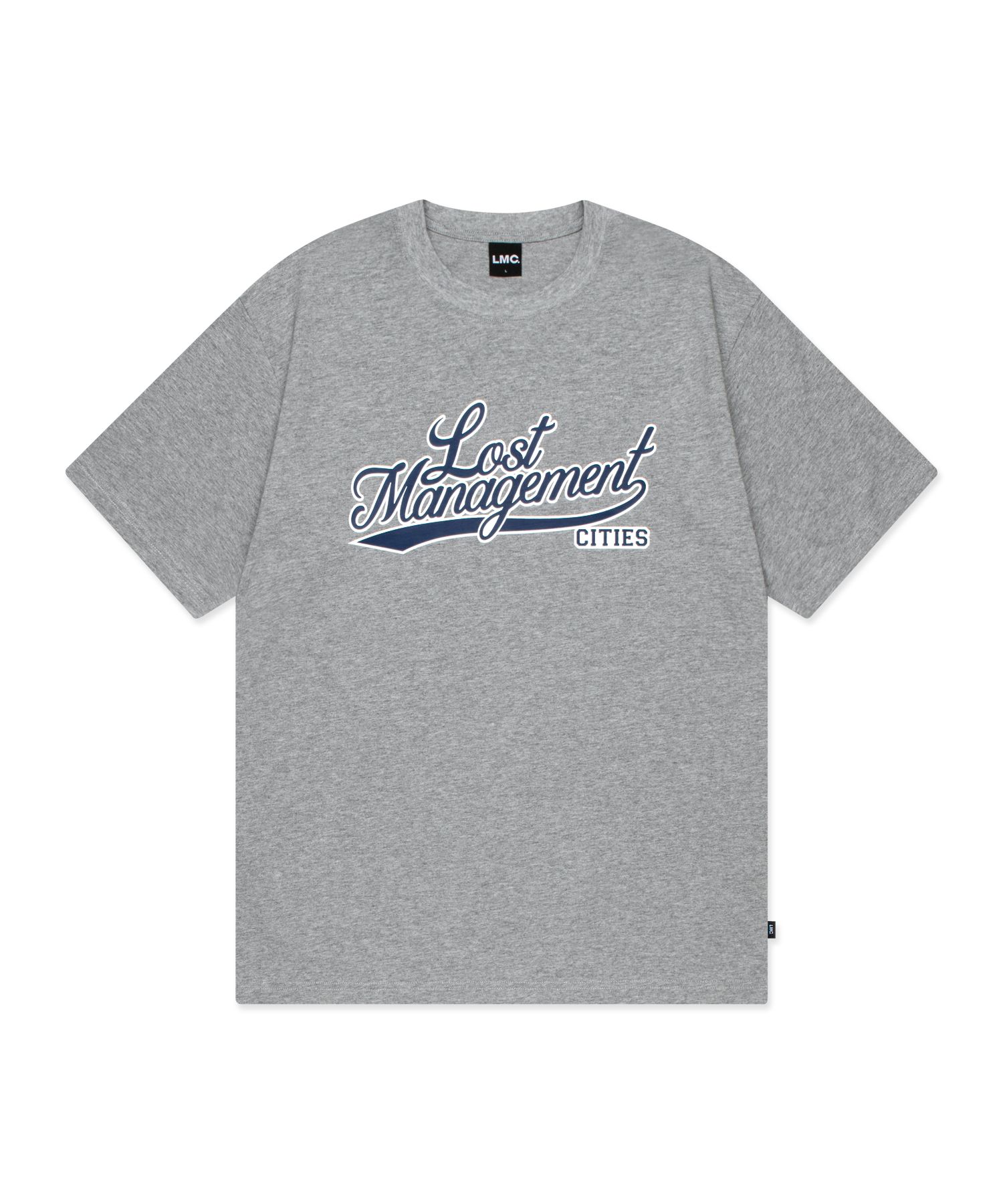 MUSINSA | LMC BASEBALL SCRIPT TEE heather gray
