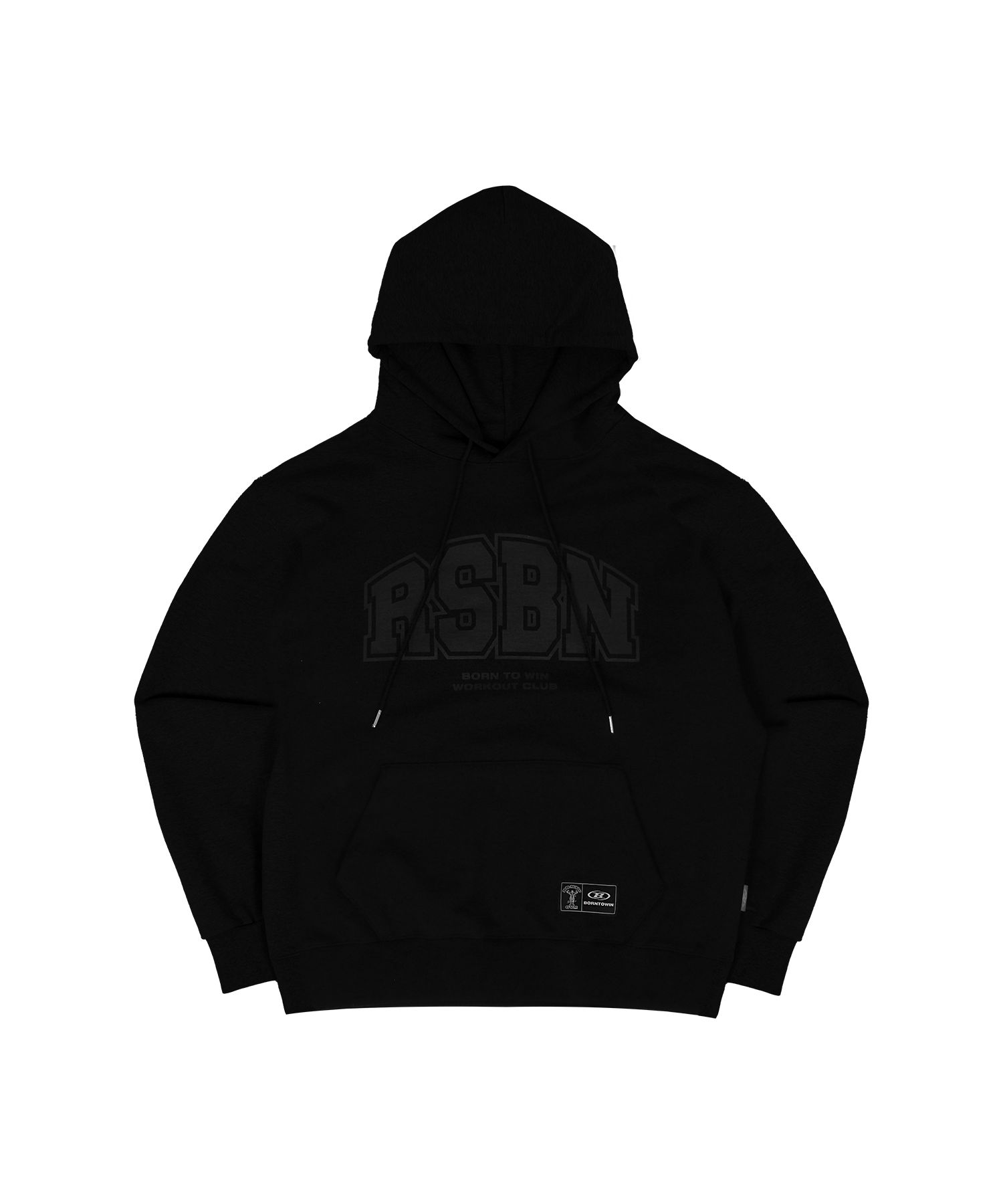 MUSINSA | BORN TO WIN RSBN OVER FIT HOODIE [BLACK]
