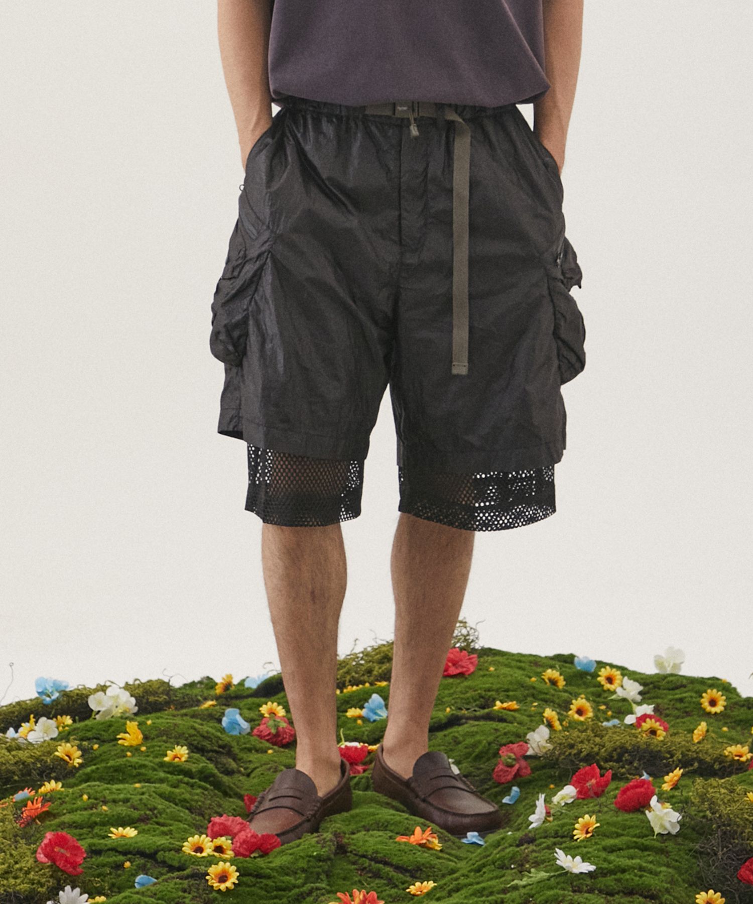 MUSINSA | PENFIELD WR BARK LAYER SHORTS BLACK_FQ2WP78U