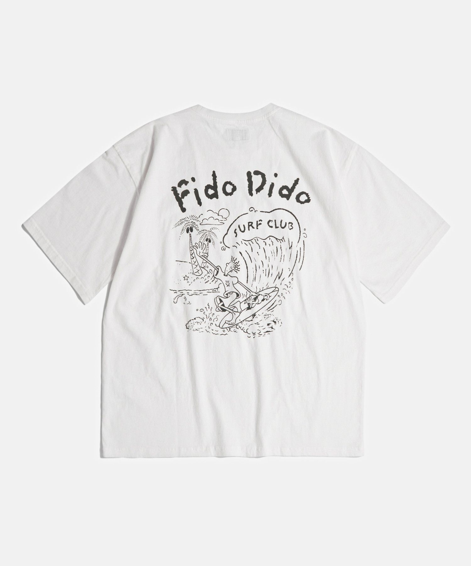 MUSINSA | ESPIONAGE Fido Dido® FD Surf Club Tee Off White