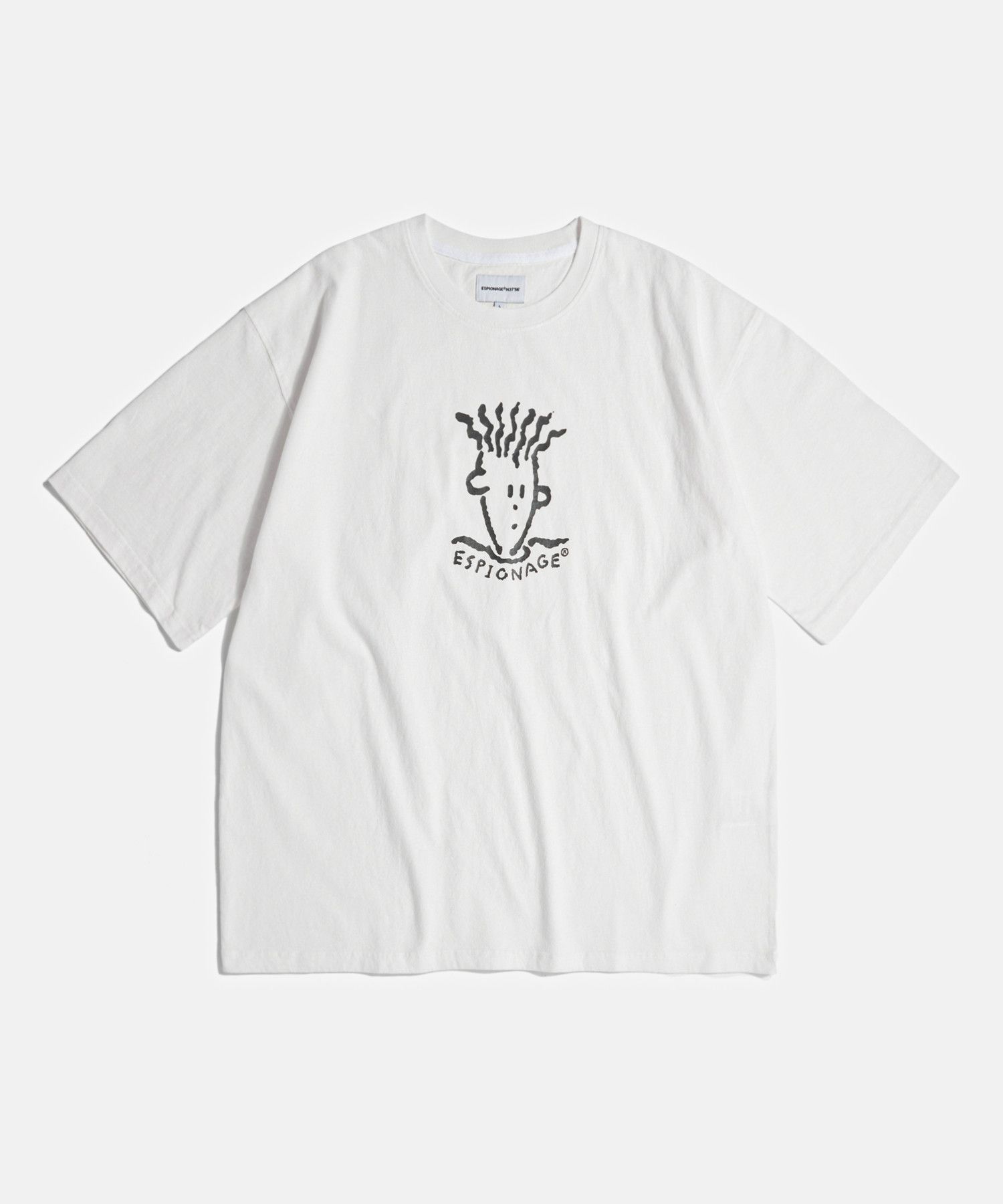 MUSINSA | ESPIONAGE Fido Dido® Head Logo Tee Off White