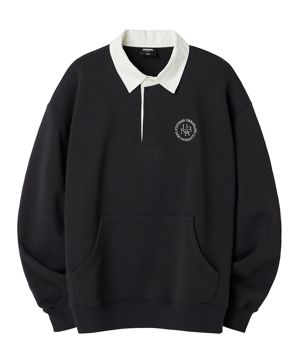 MUSINSA | URBANAGE UBNA Logo Embroidery Rugby Sweatshirt_Chakol
