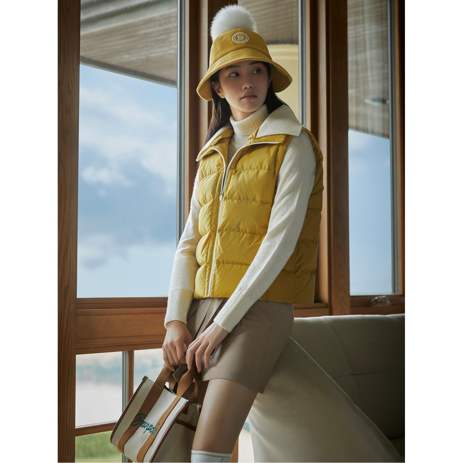 MUSINSA | BEANPOLE GOLF Women's Wrap-type Pleats Curot Two types ...