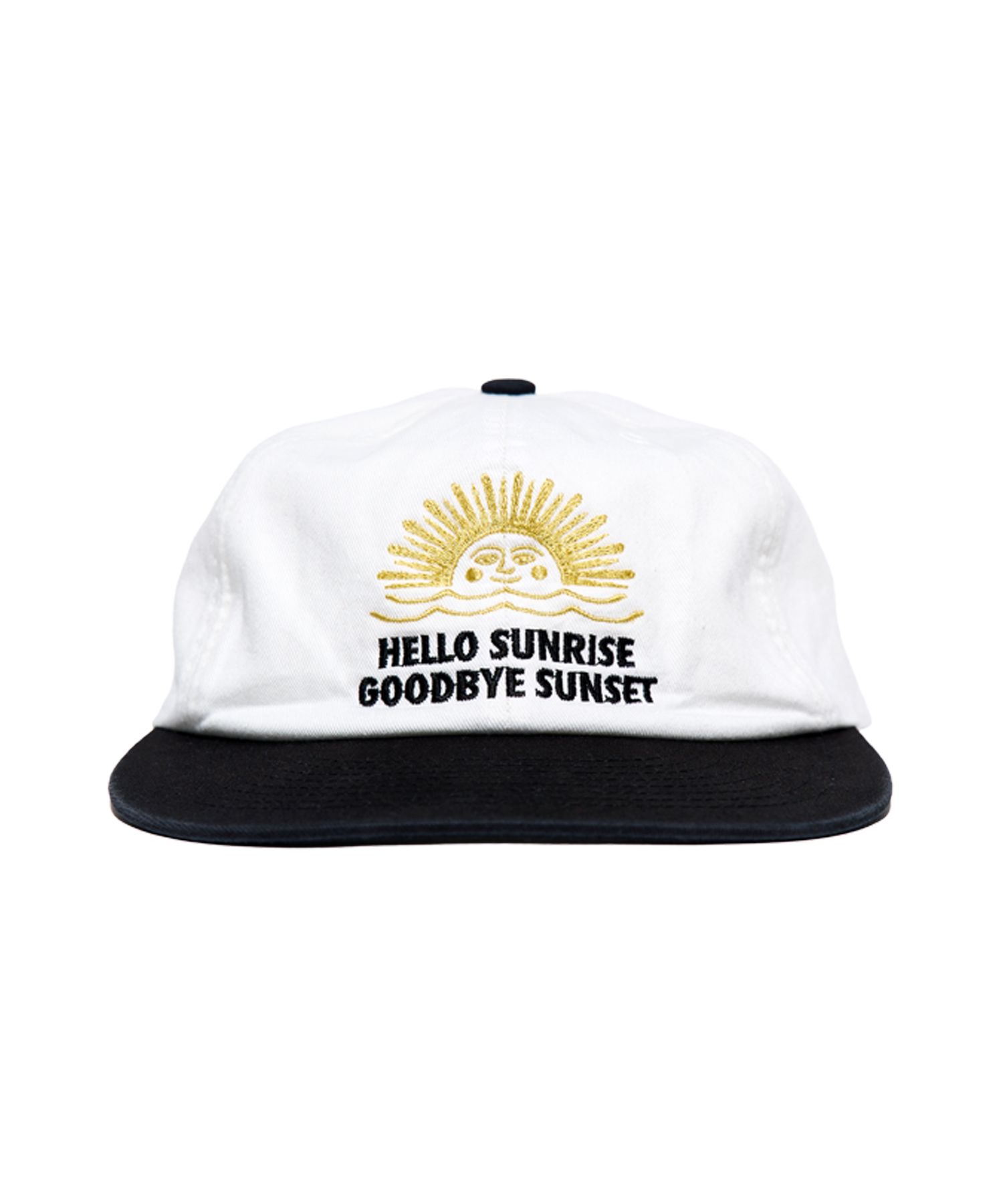 MUSINSA | HELLO SUNRISE HS 90s Logo 6Panel Cap_Ivory&Black