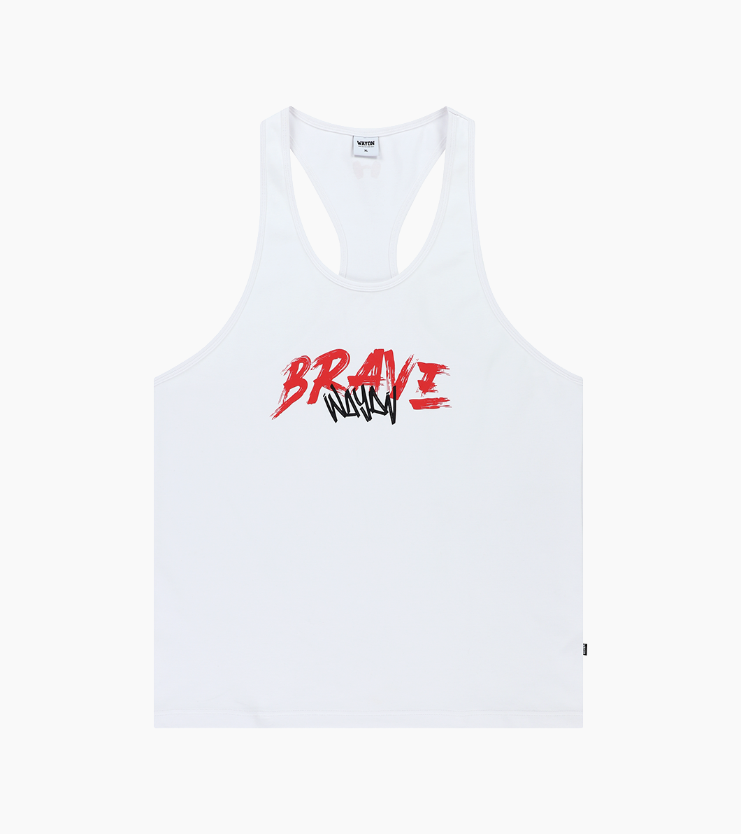 MUSINSA | WAYDN Brave OG Sleeveless White