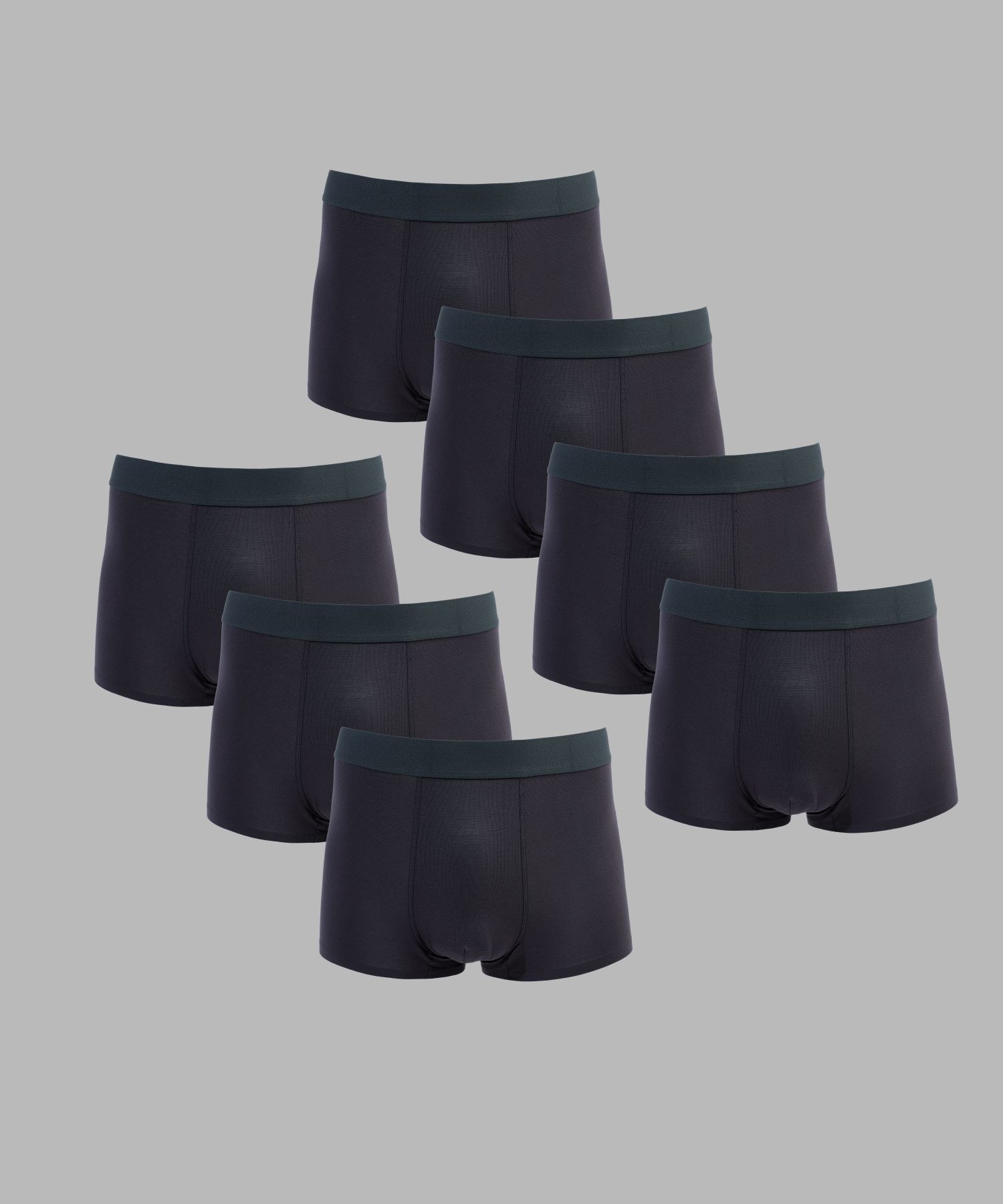 MUSINSA | IL-O-GONG-CHIL [7PACK] 1507 Basic Seamless Banding Modal Draws - Weekly Pack (Charcoal)