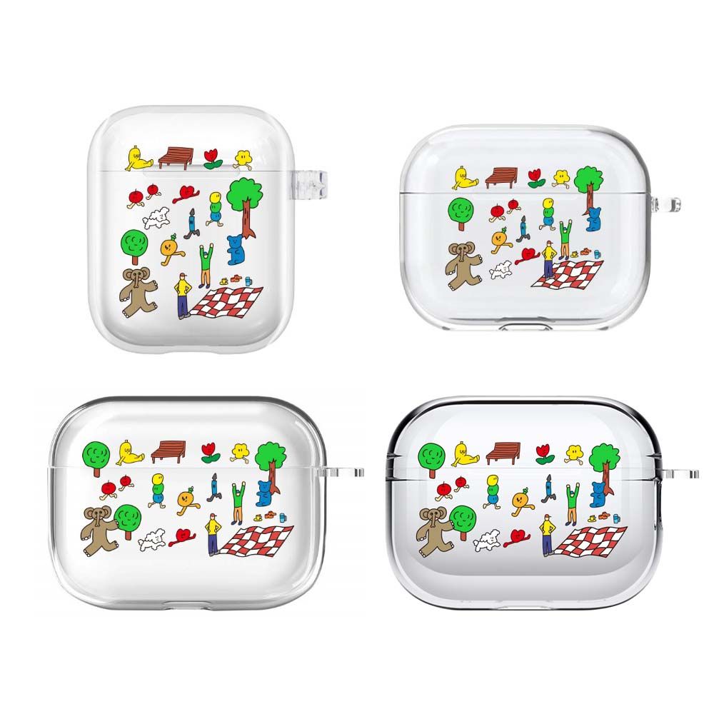 MUSINSA | BALLOON FRIENDS AirPod Clear Case - POM DEEP BREATH