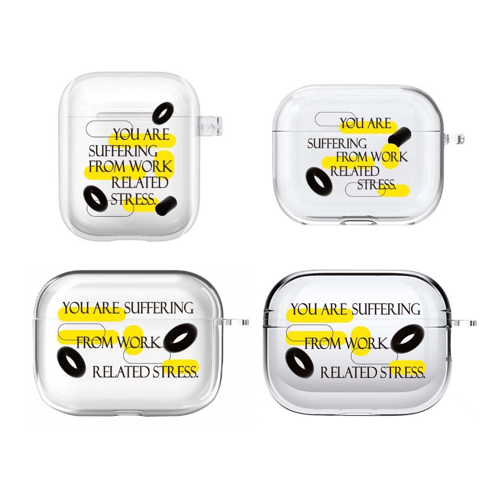 MUSINSA | BALLOON FRIENDS AirPod Clear Case - POM Stress Out