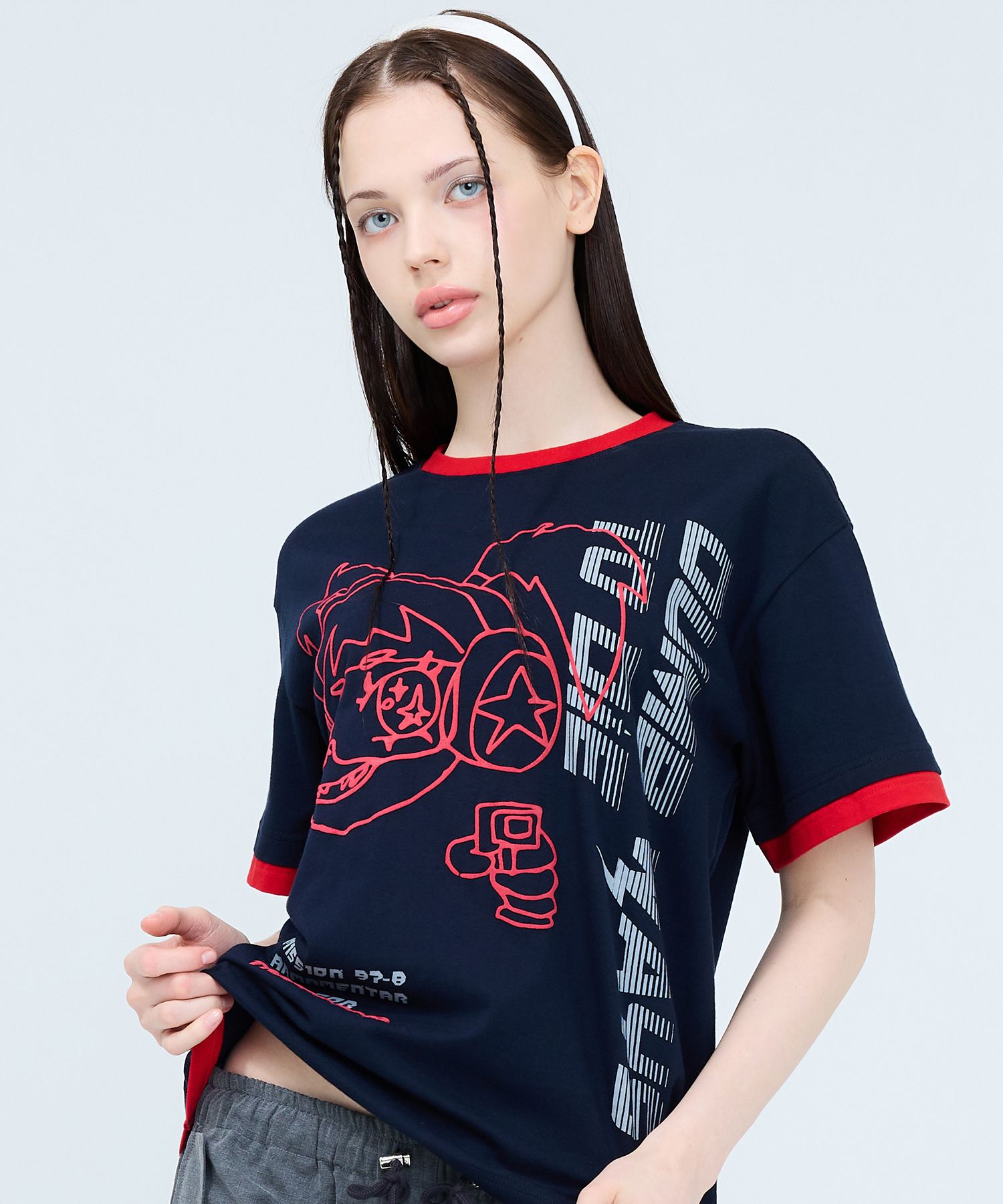 MUSINSA公式 | LUV IS TRUE RT ANIME TEE(NAVY)